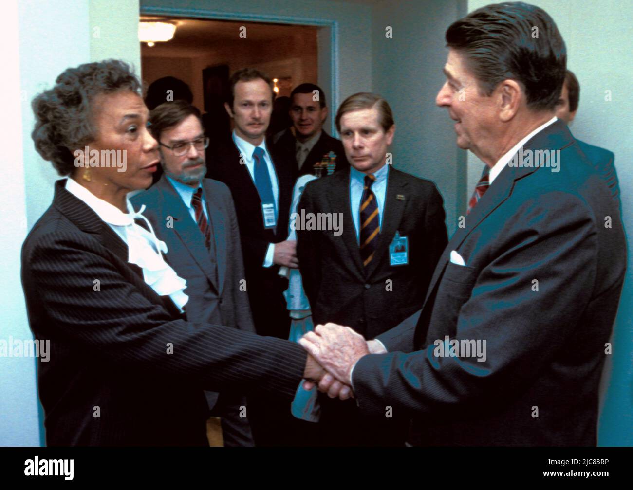 1983, exact date unknown. Washington, DC, USA. RONALD WILSON REAGAN ...