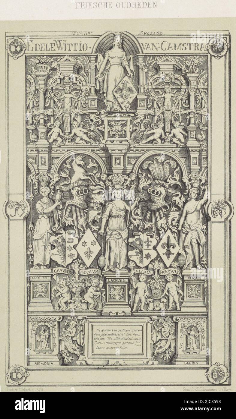 Architectural structure containing putti hi-res stock photography and ...