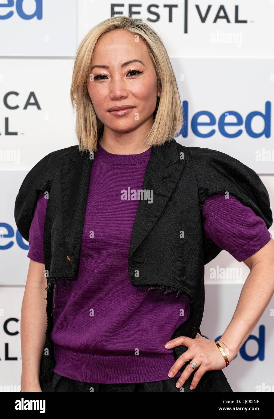 Minya Oh attends storytellers conversation during Tribeca Film Festival ...