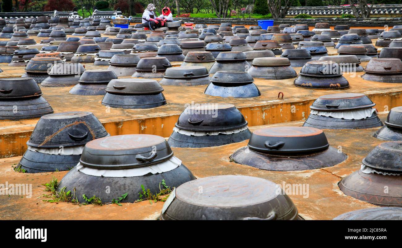 Traditional Korean Onggi (Jangdokdae Stock Photo - Alamy