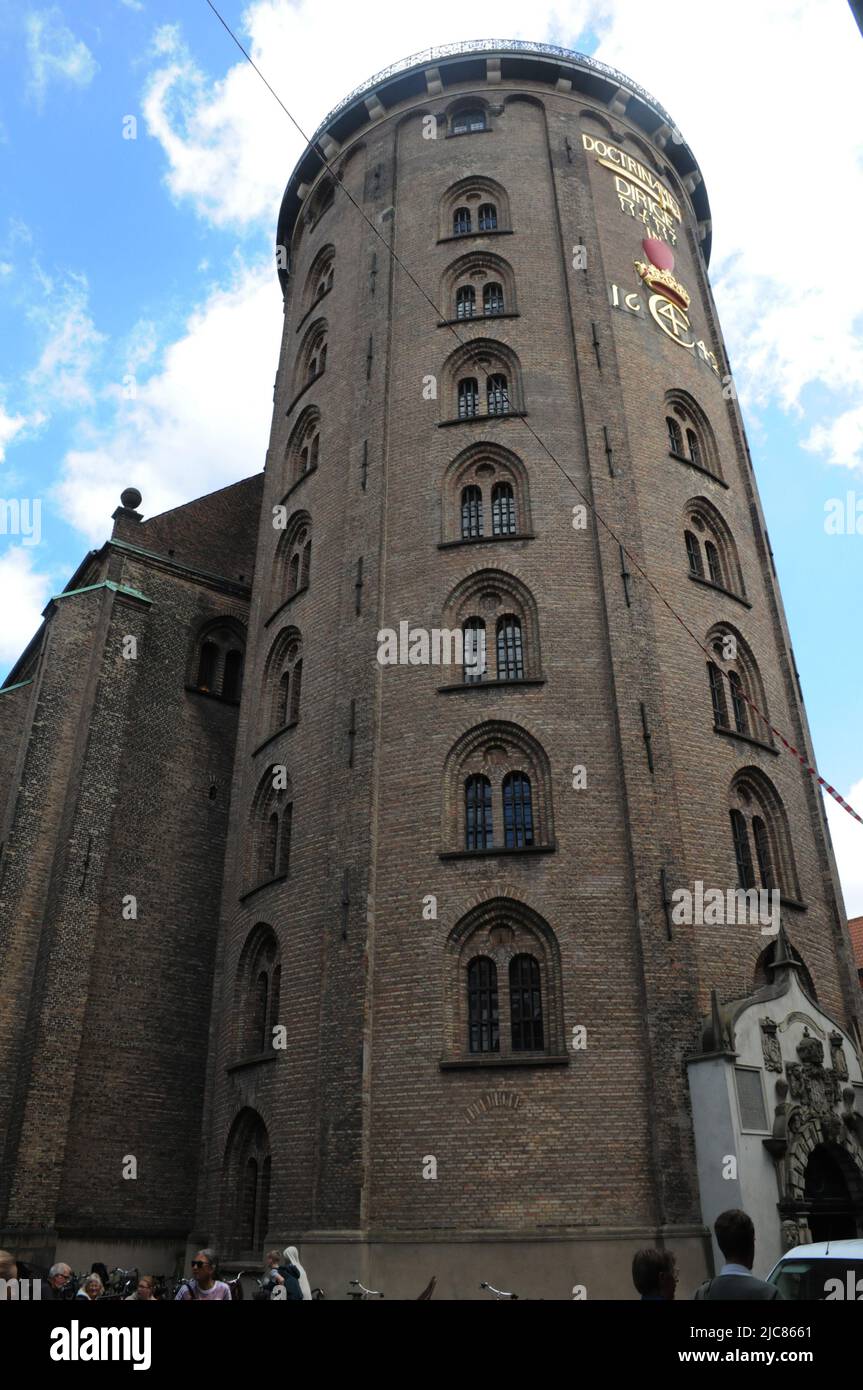 Copenhagen /Denmark/10 June 2022/The round tower built by king ...