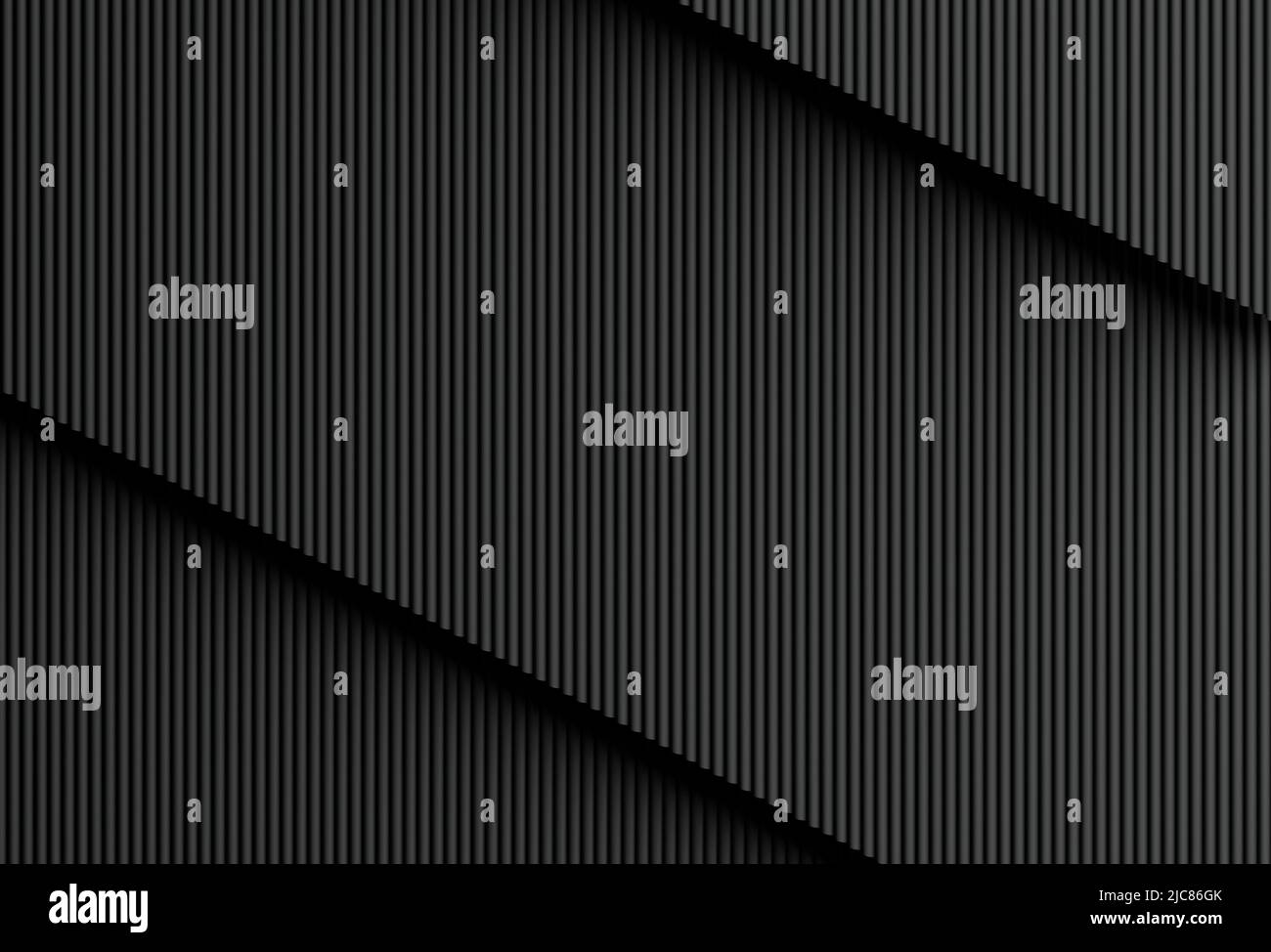 Abstract black diagonal lines and layering with copy space, 3d ...