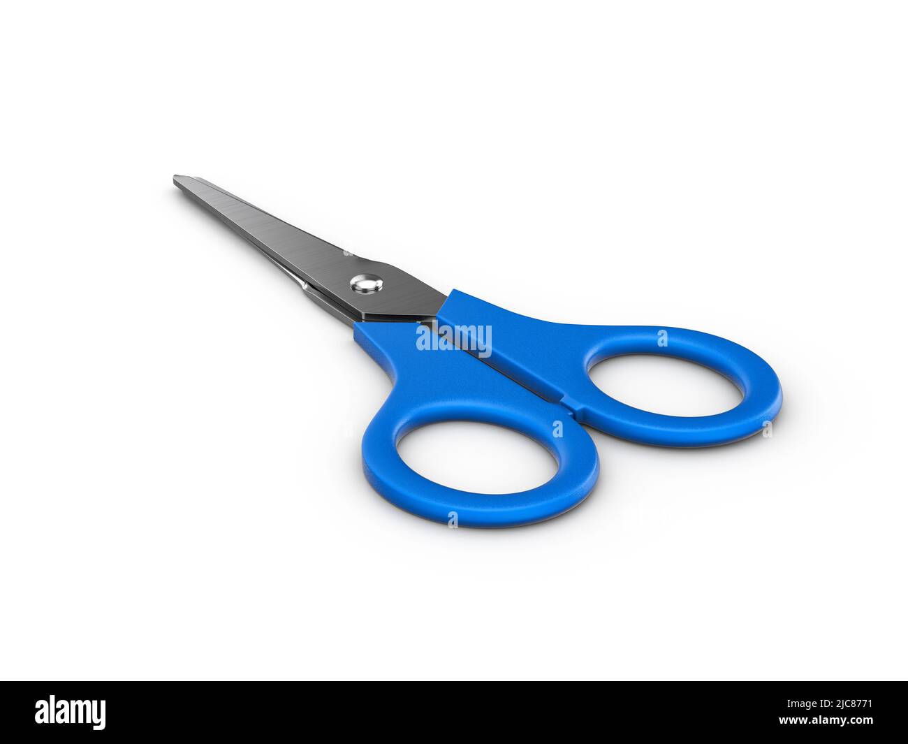 Scissors on a white background. 3d illustration Stock Photo - Alamy