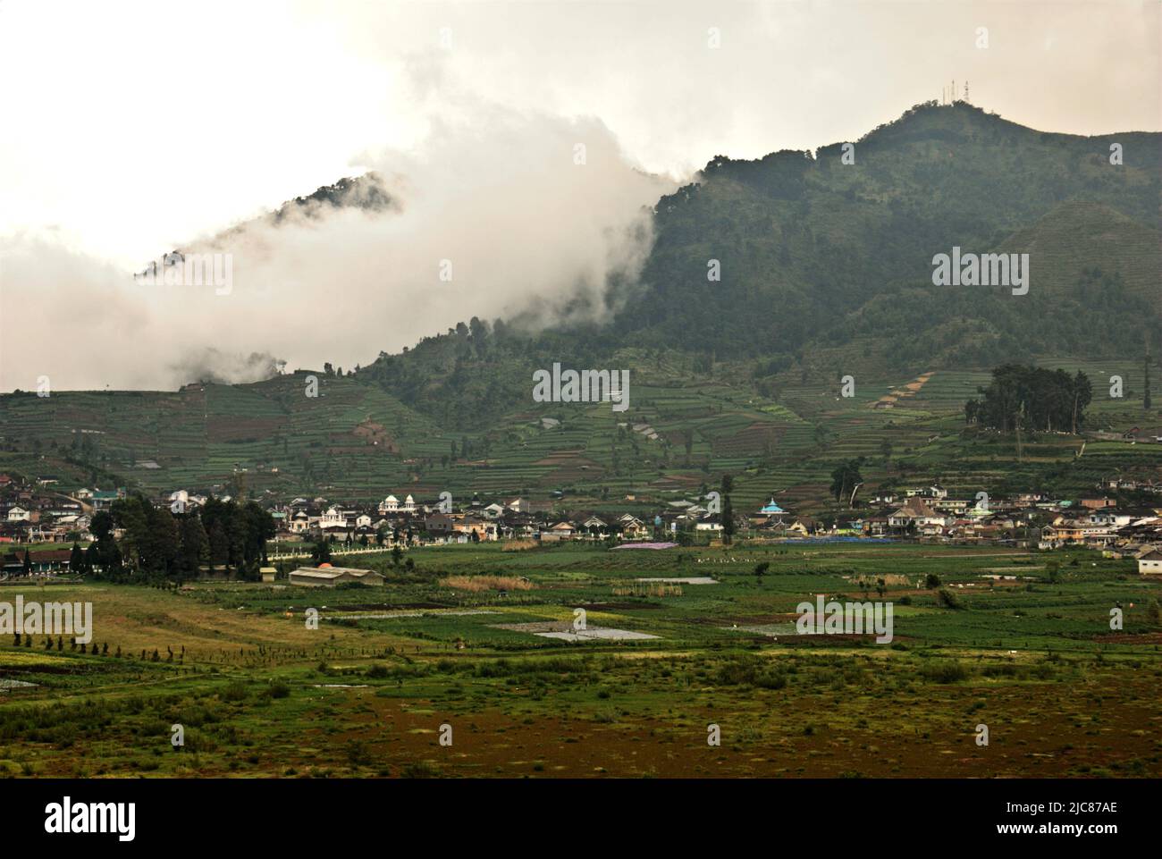 Dieng village landscape valley hi-res stock photography and images - Alamy