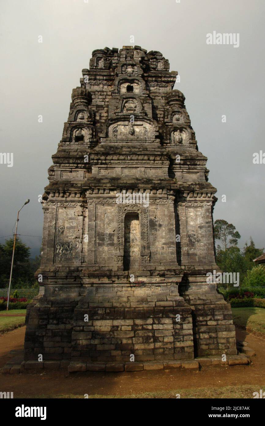 Bima temple, ancient Hindu temple on Dieng plateau, which is ...
