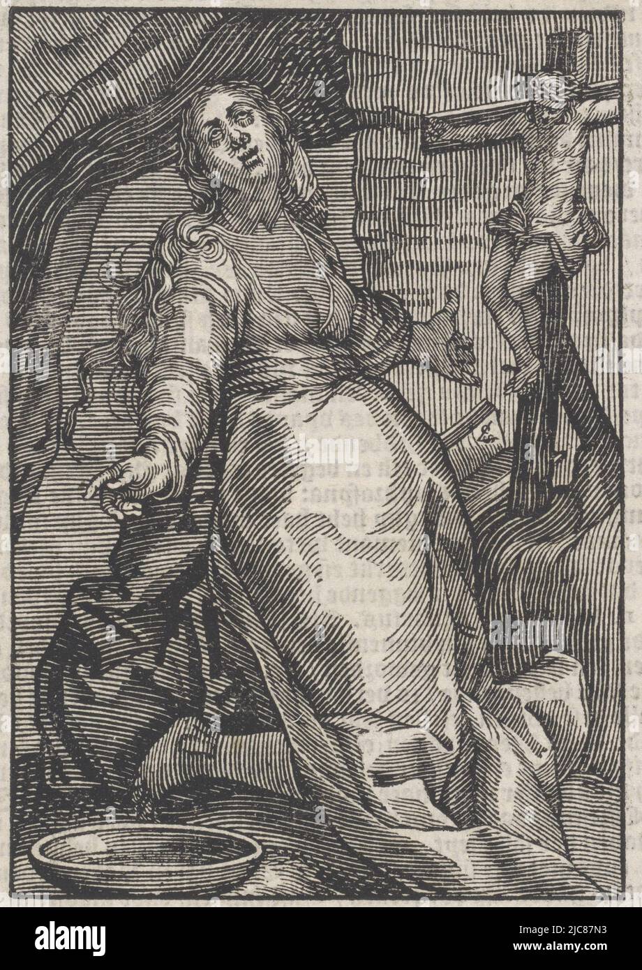 Holy Mary as a Hermitess Sancta Maria Neptis Abrahae , print maker ...