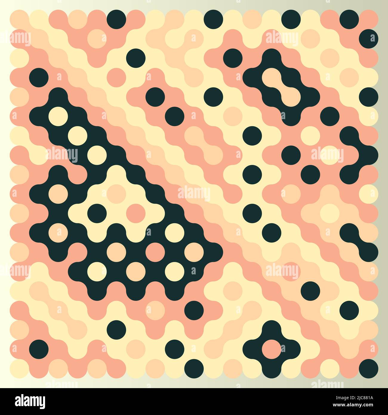 Random color rounded truchet tiling illustration Stock Vector Image ...