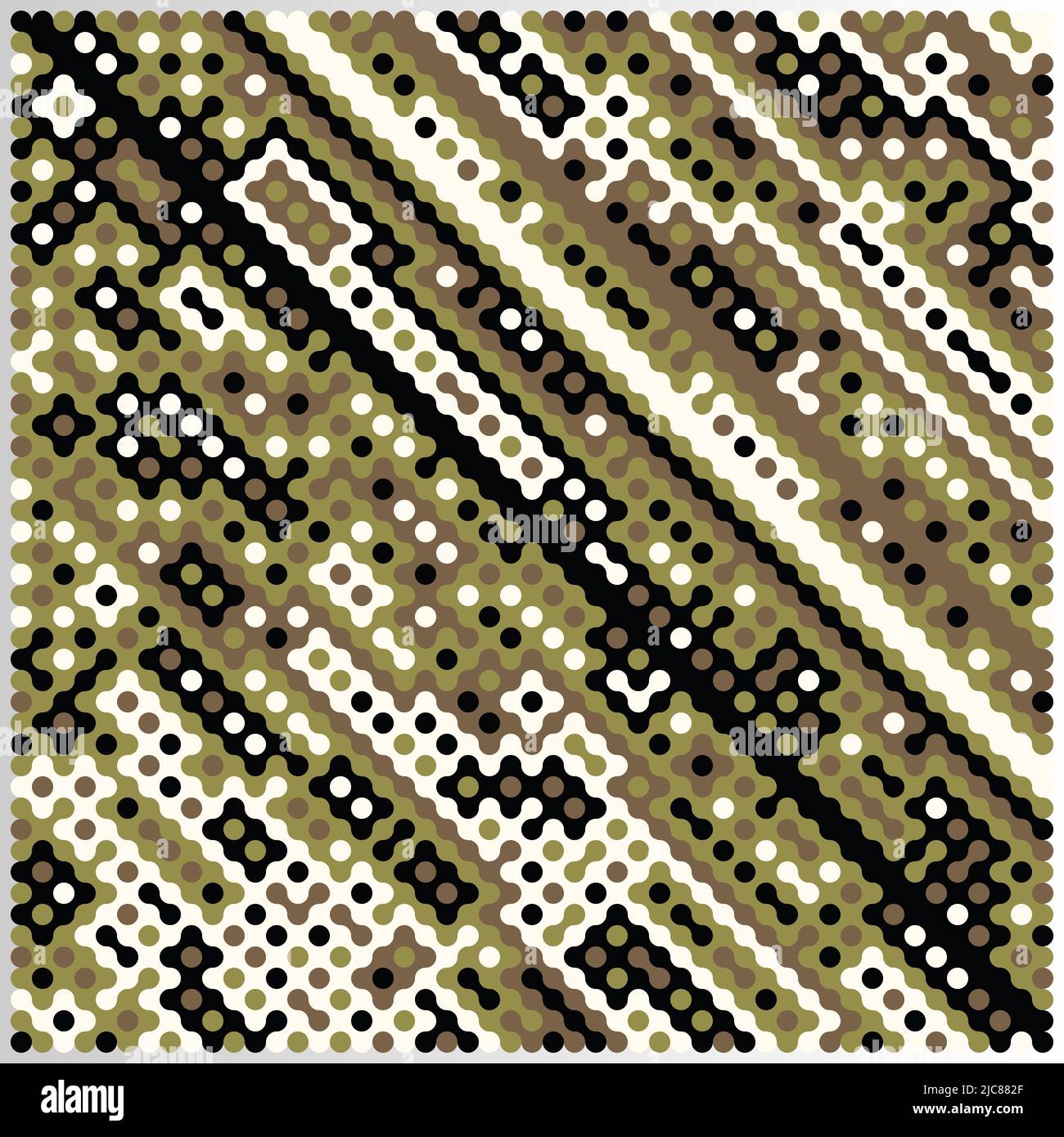 Random color rounded truchet tiling illustration Stock Vector Image ...