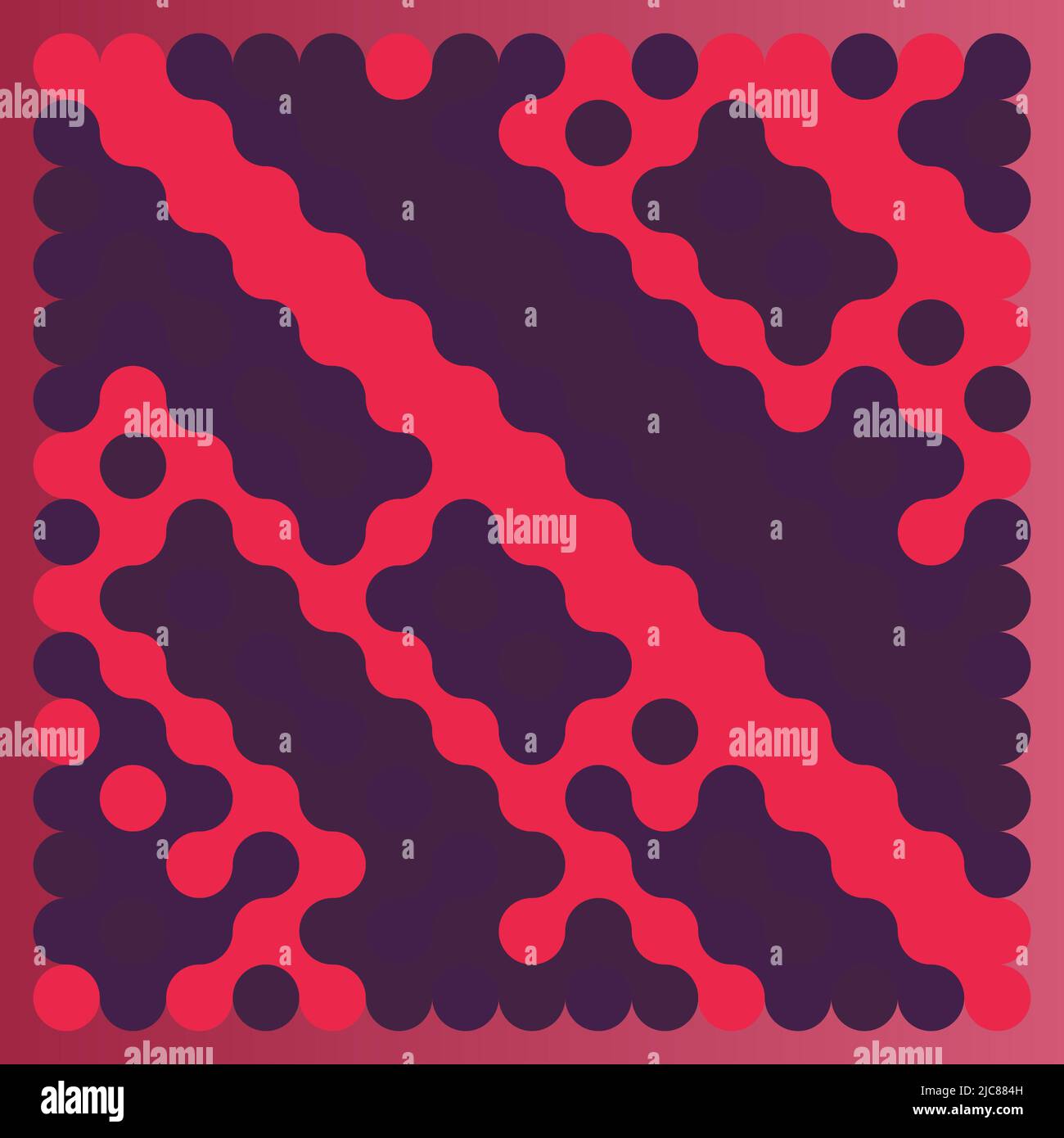 Random color rounded truchet tiling illustration Stock Vector Image ...