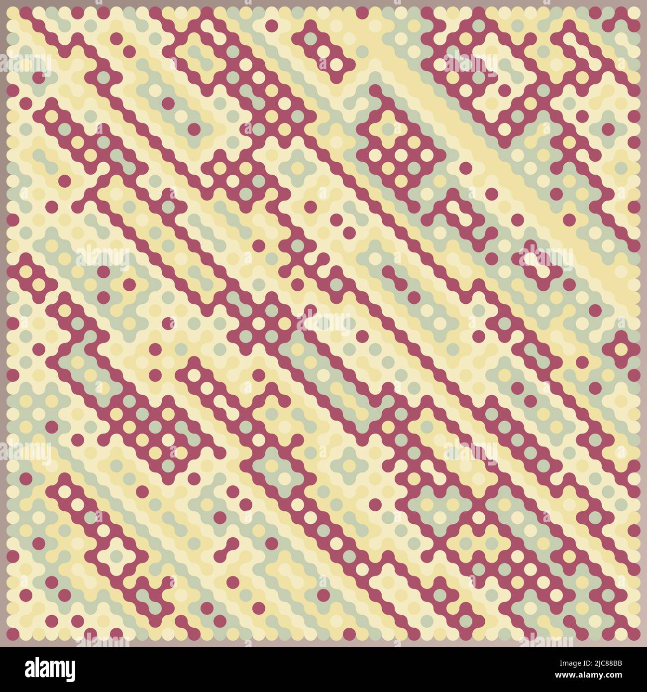 Random color rounded truchet tiling illustration Stock Vector Image ...