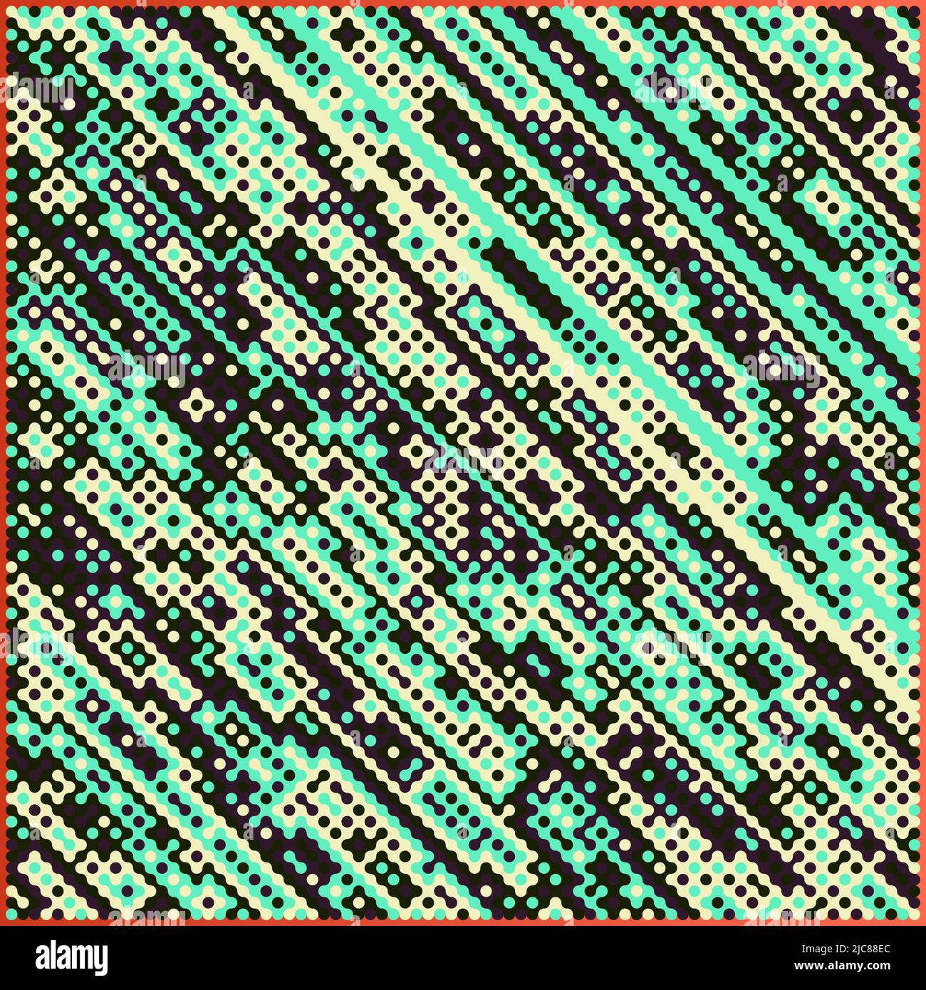 Random color rounded truchet tiling illustration Stock Vector Image ...