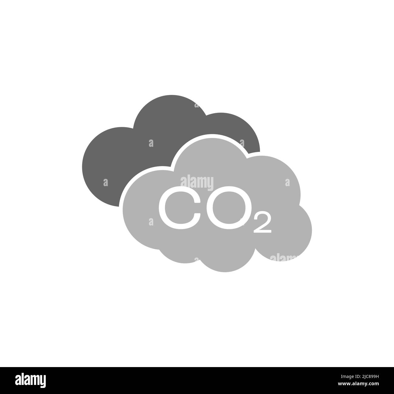 CO2 carbon dioxide emission icon. Carbon dioxide. Icon for websites and ...