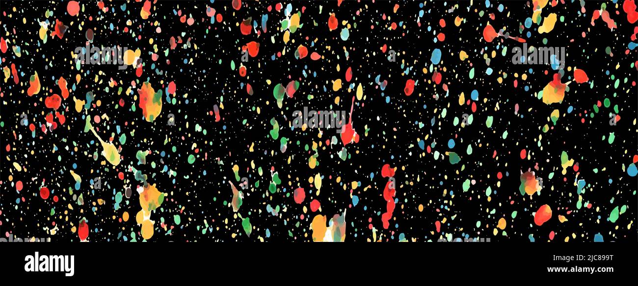 Abstract pattern of multicolored blots for texture, textiles, packaging ...