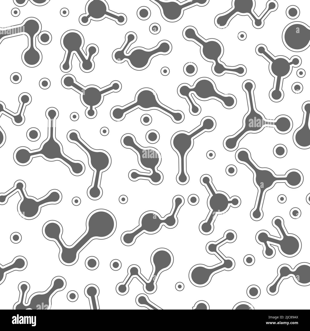 Abstract seamless geometric pattern of circles of different diameters and connecting lines for ...