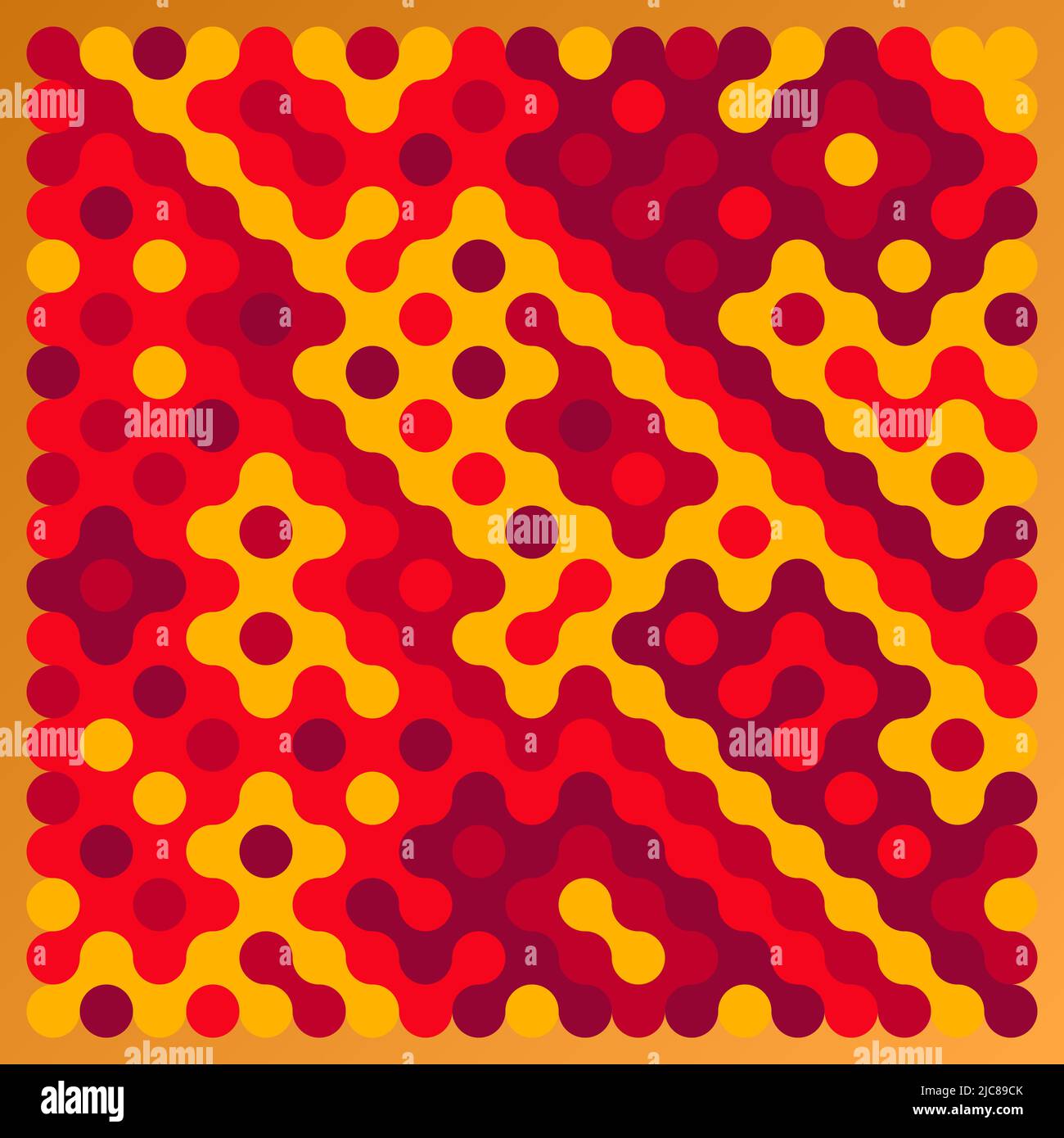 Random color rounded truchet tiling illustration Stock Vector Image ...