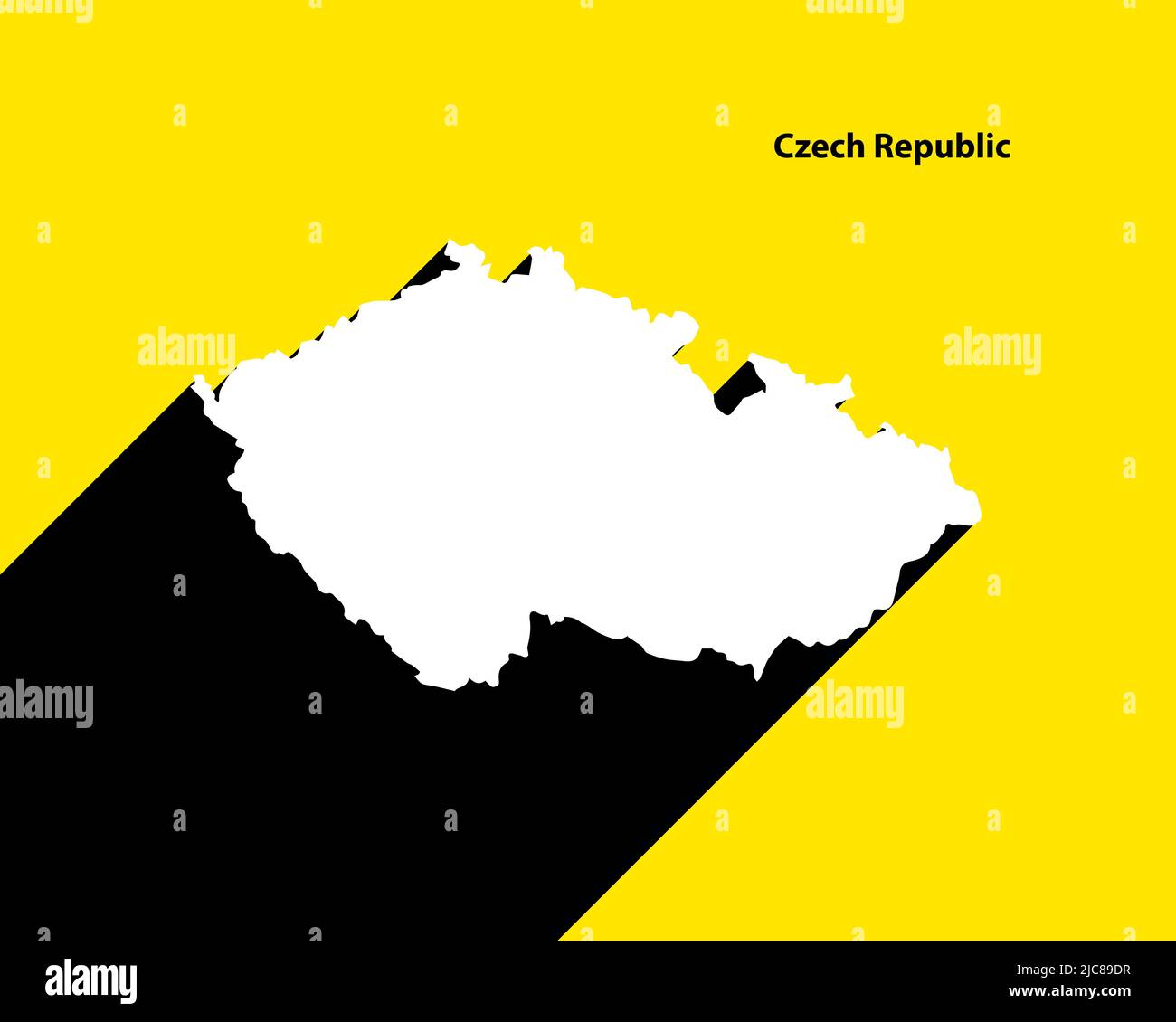 Retro czech map Stock Vector Images - Alamy