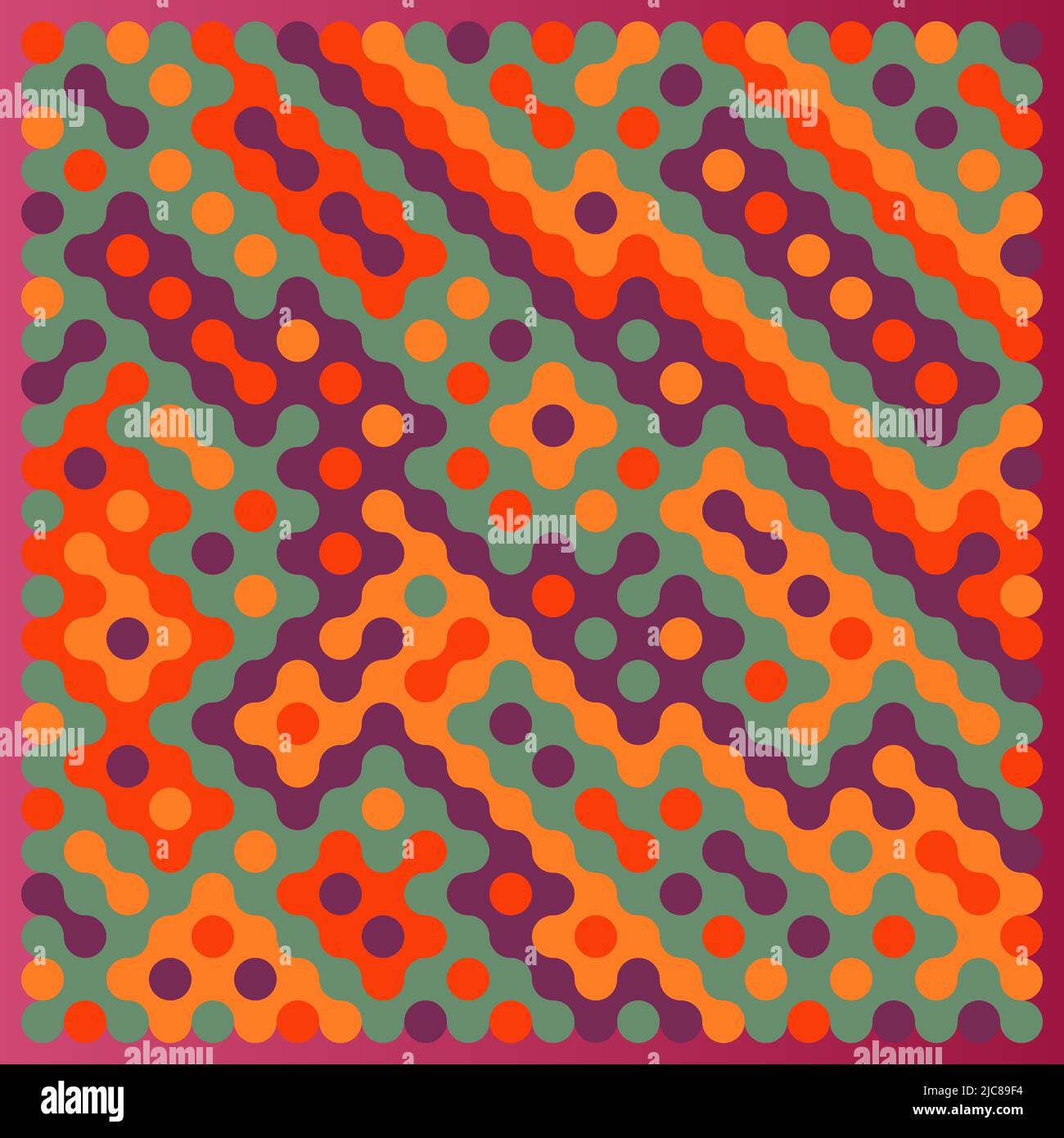 Random color rounded truchet tiling illustration Stock Vector Image ...