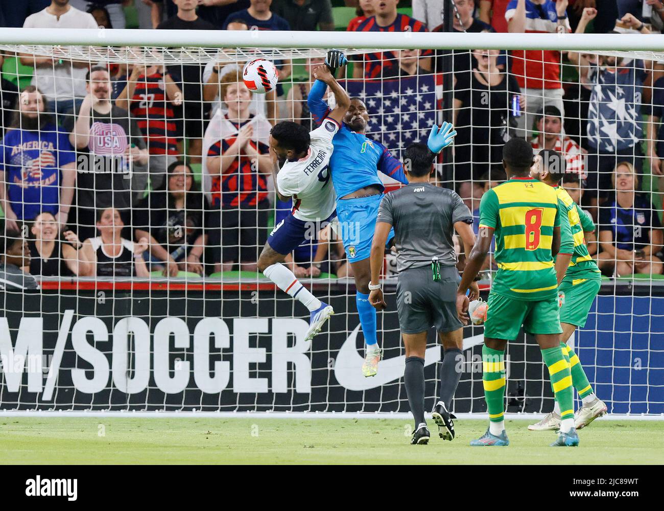Austin, USA. 10th June, 2022. AUSTIN, TX - JUNE 10: Grenada goalkeeper ...