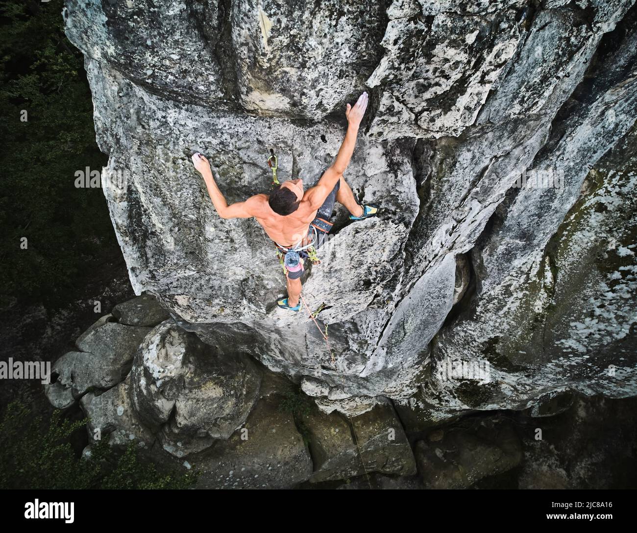 Aerial top view young strong hi-res stock photography and images - Alamy