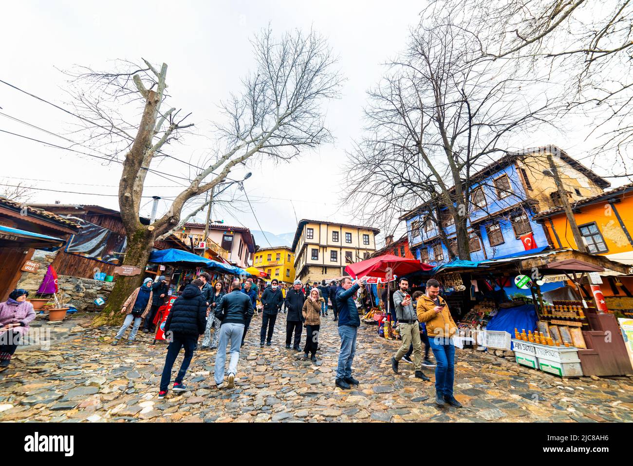 BURSA, TURKEY - MARCH 6, 2022: Cumalikizik Village in Bursa, Turkey ...