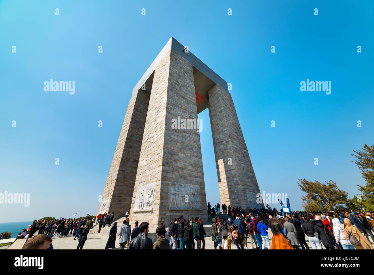 CANAKKALE, TURKEY - MARCH 26, 2022: Canakkale Martyrs' Memorial in ...
