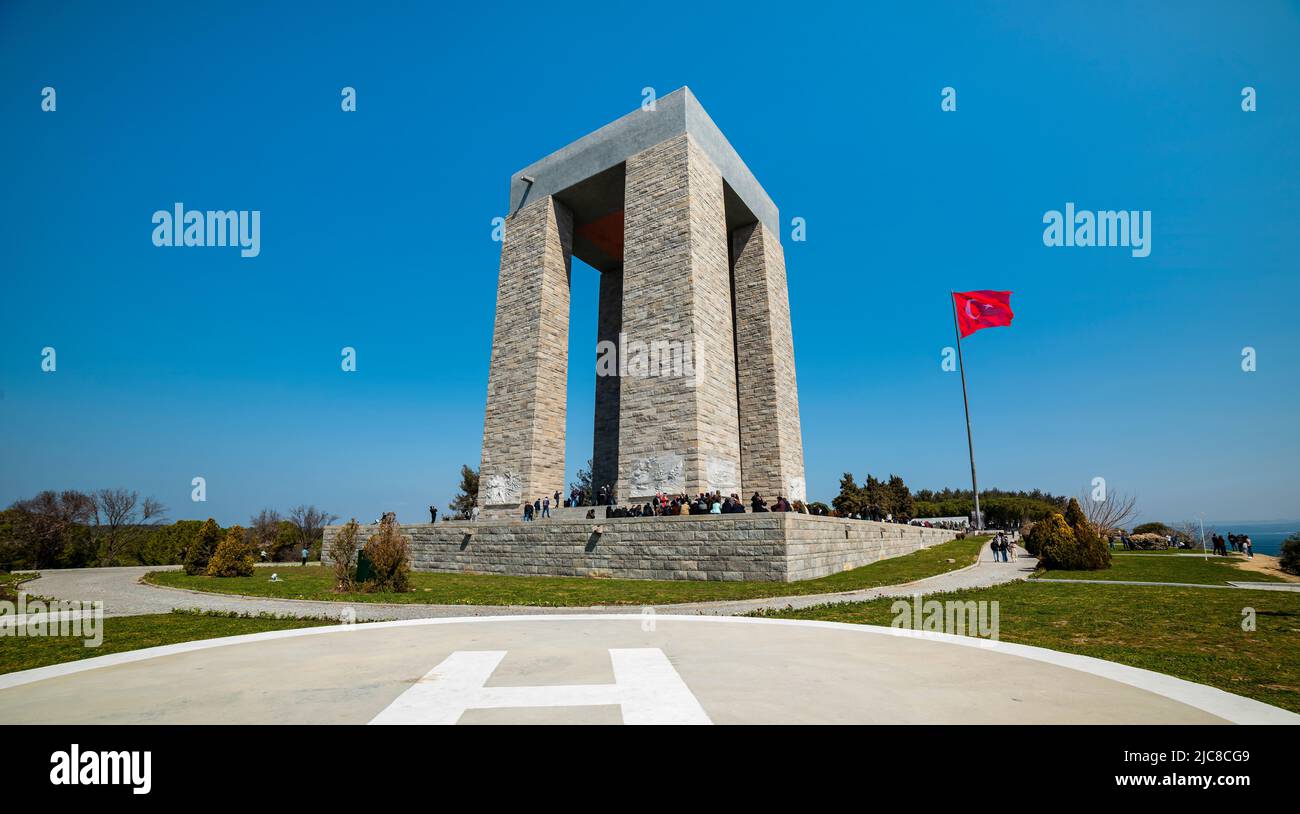 CANAKKALE, TURKEY - MARCH 26, 2022: Canakkale Martyrs' Memorial in ...