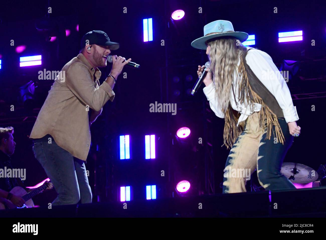 Nashville, Tennessee, USA. 10th June, 2022. Cole Swindell, Lainey ...