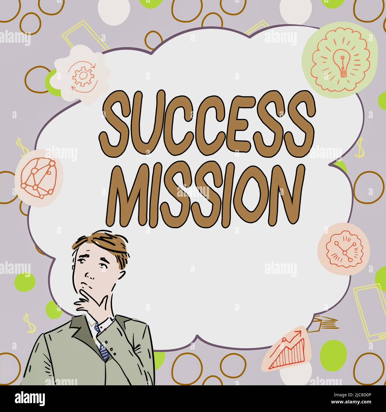 Sign displaying Success Mission. Conceptual photo getting job done in ...