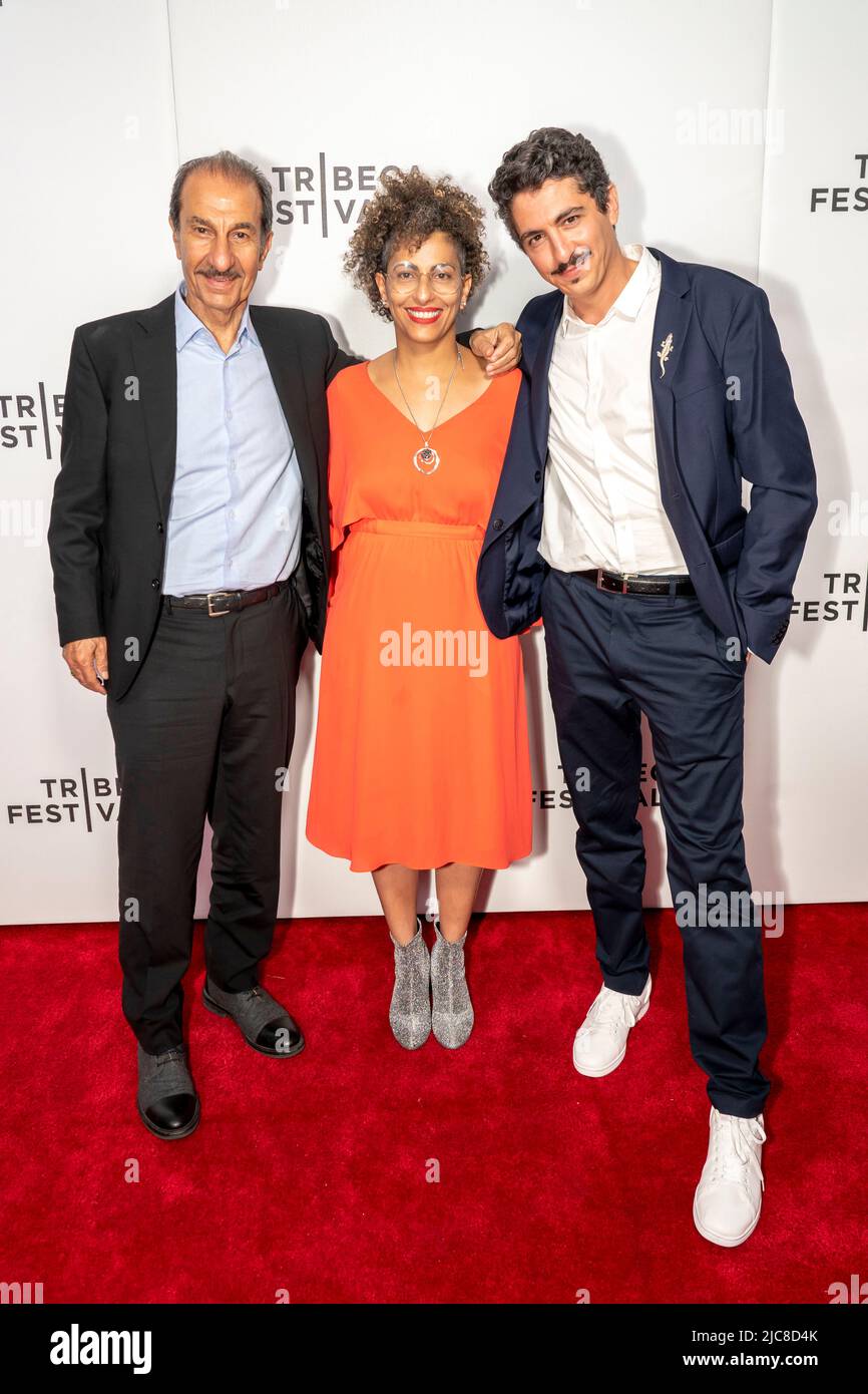 NEW YORK, NEW YORK - JUNE 10: Sasson Gabay, Producer Efrat Cohen and ...