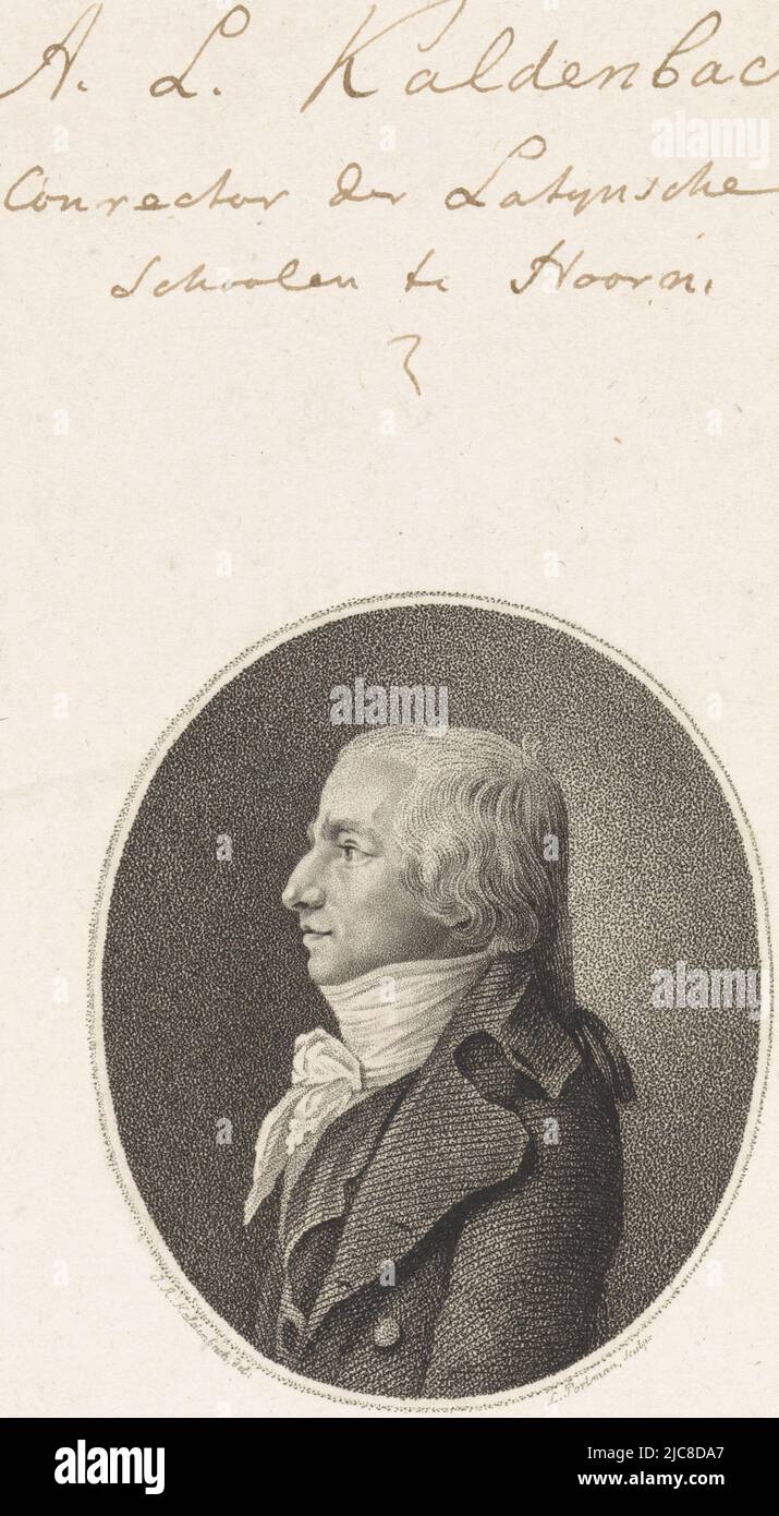 Portrait of vice-chancellor Adam Leonard Kaldenbach, print maker ...