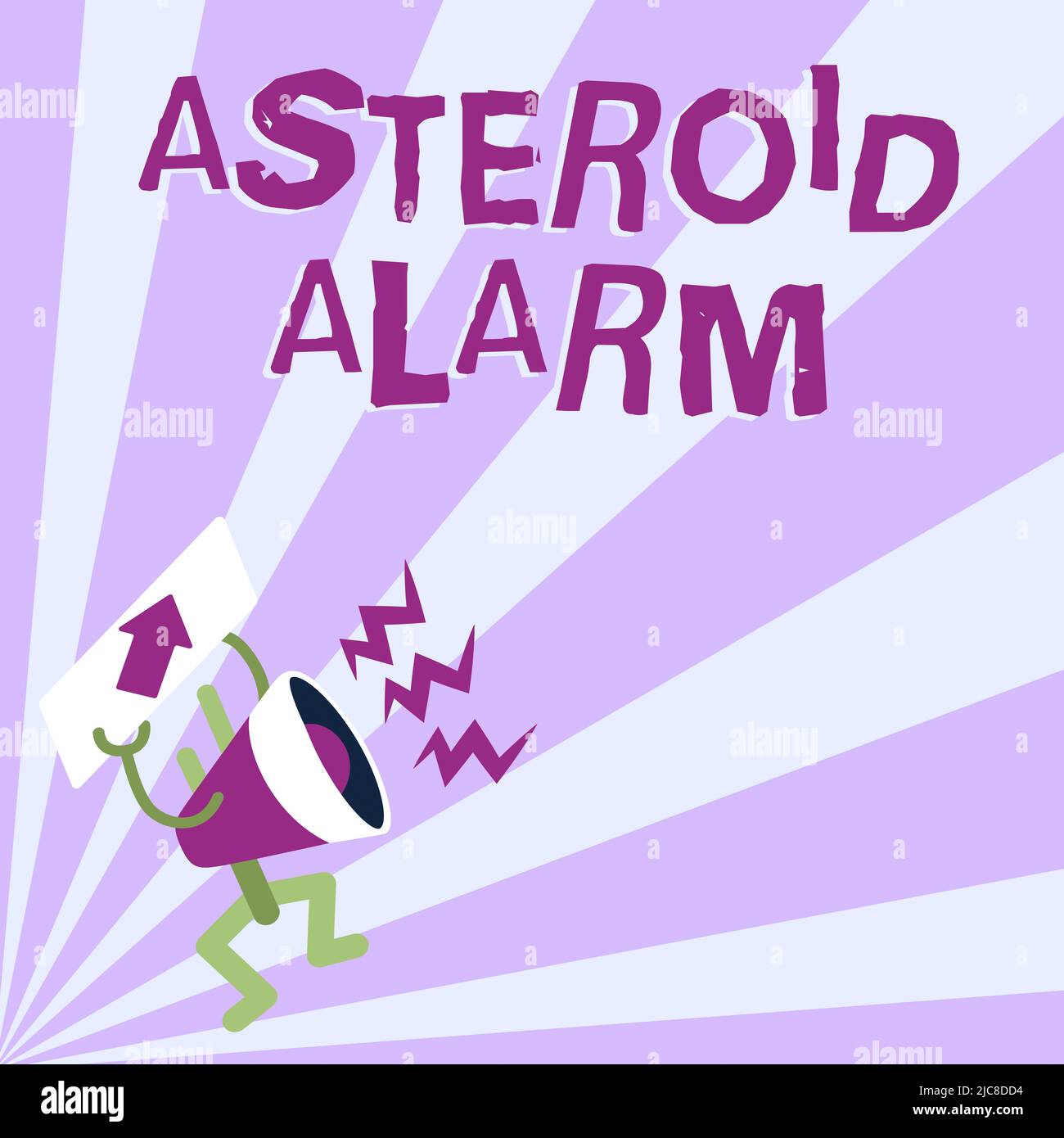 Sign displaying Asteroid Alarm. Business showcase warning to prepare ...