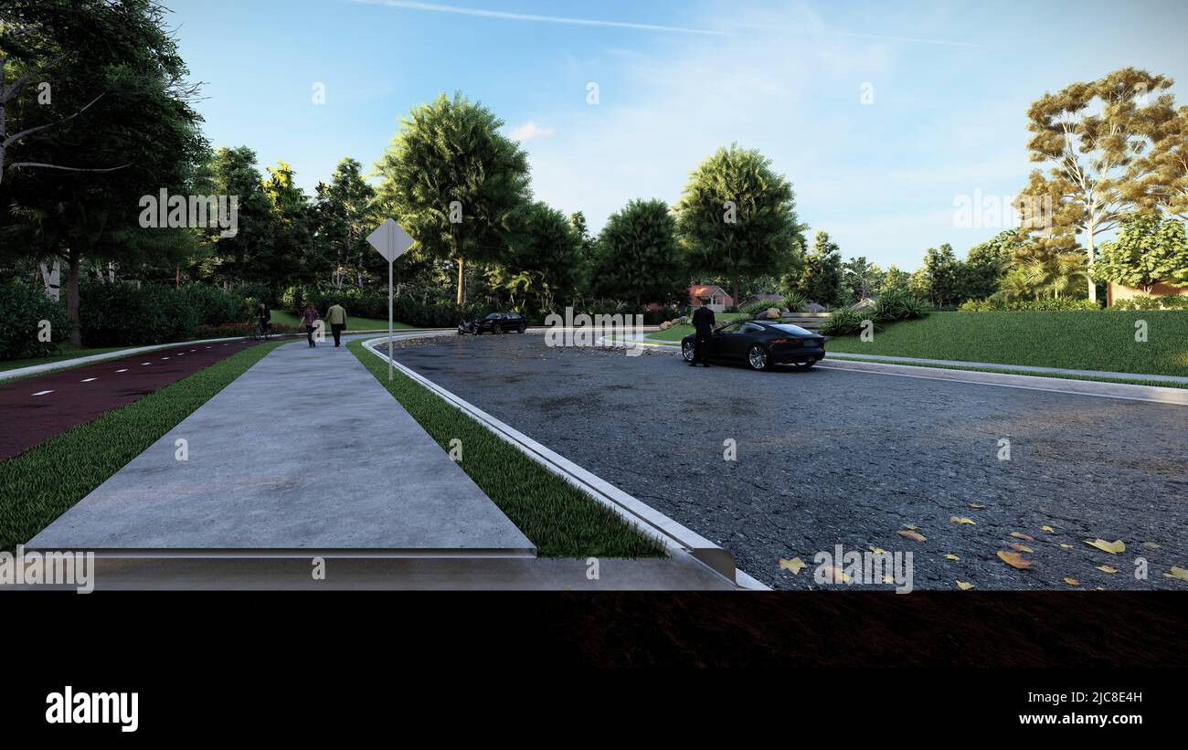 Urban environment renders hi-res stock photography and images - Alamy