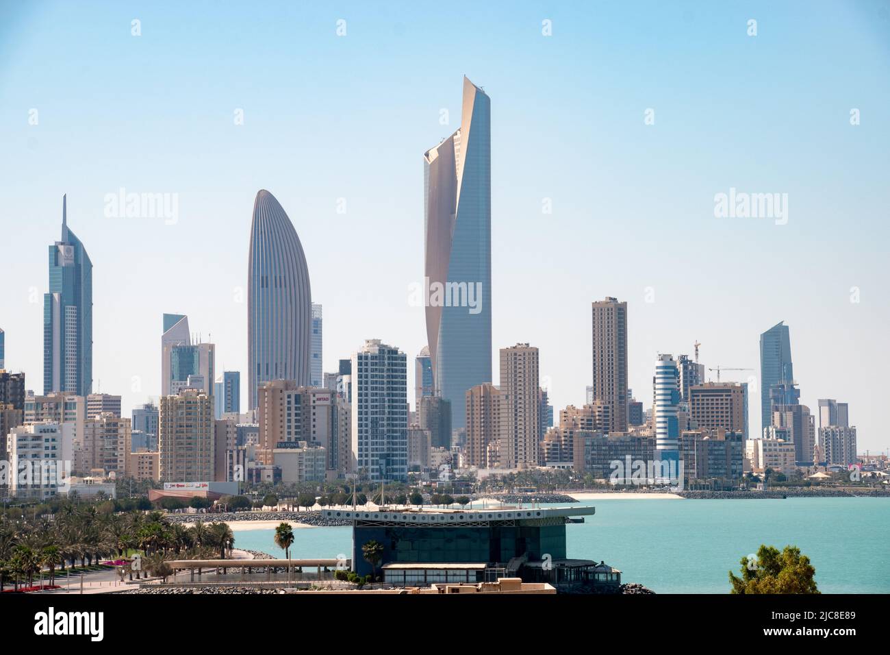 A panoramic view of the Kuwait City Skyline Stock Photo - Alamy