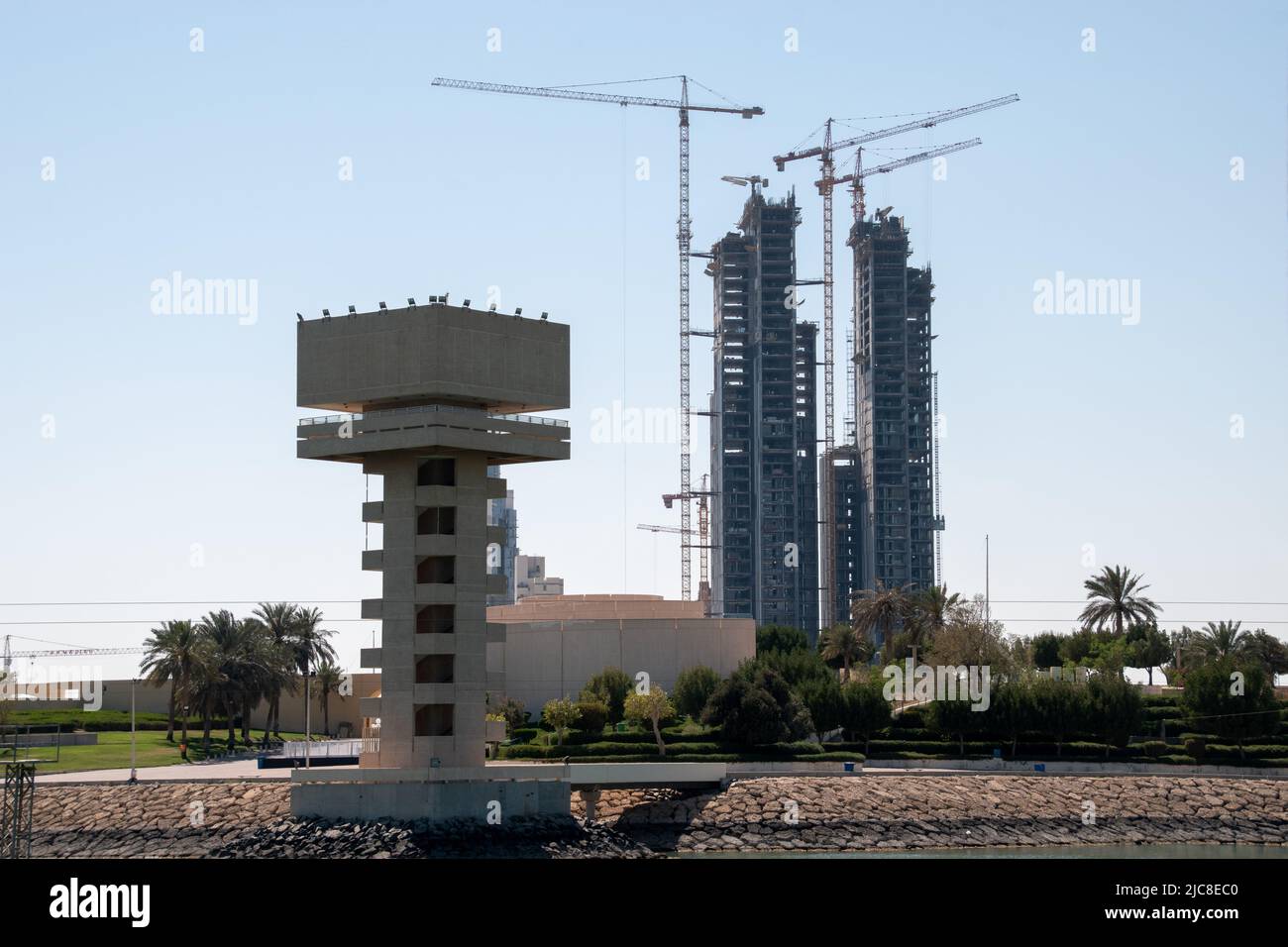 The Green Island development built into the Persian Gulf and with ...