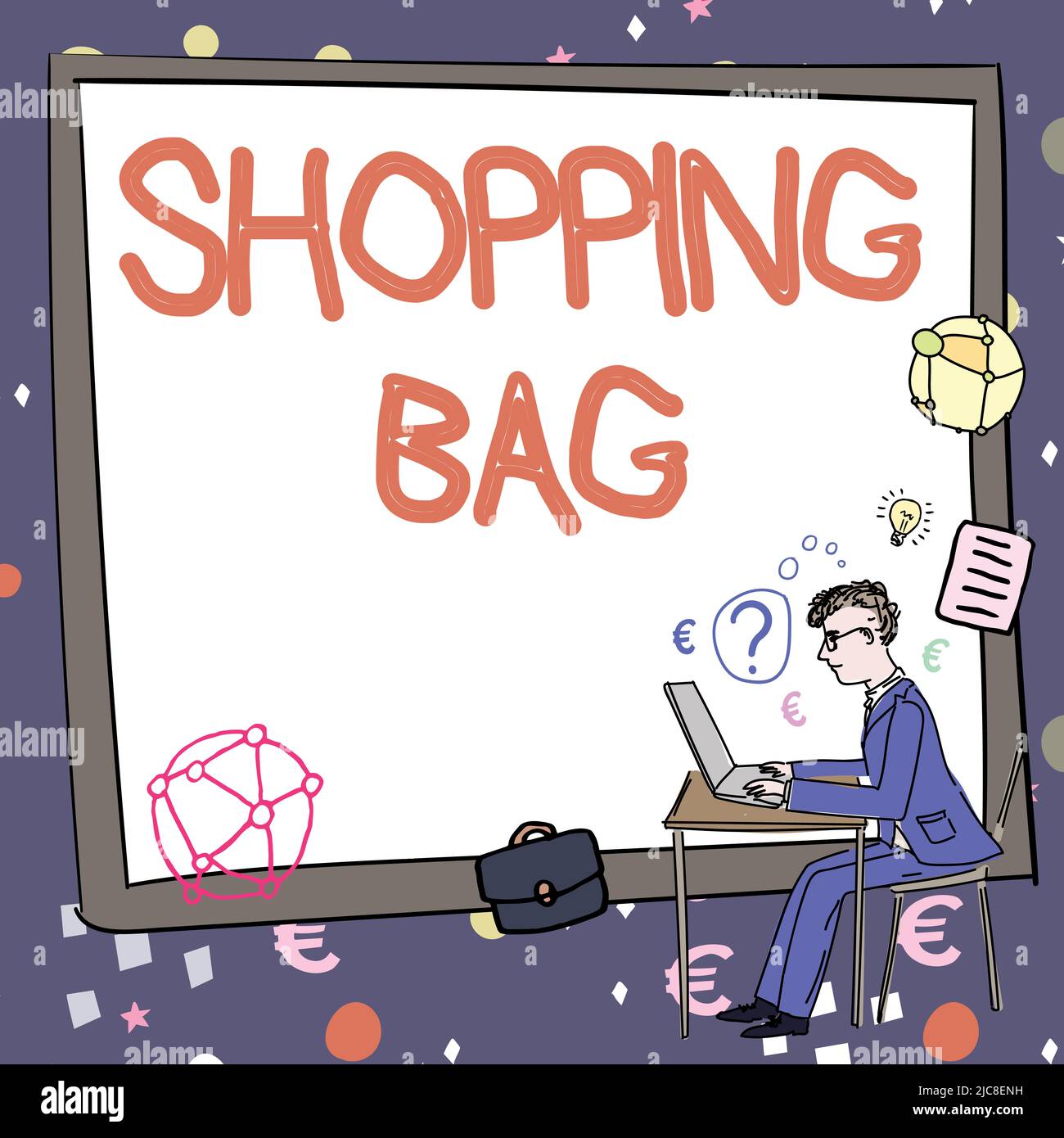 Handwriting text Shopping Bag. Business showcase Containers for ...