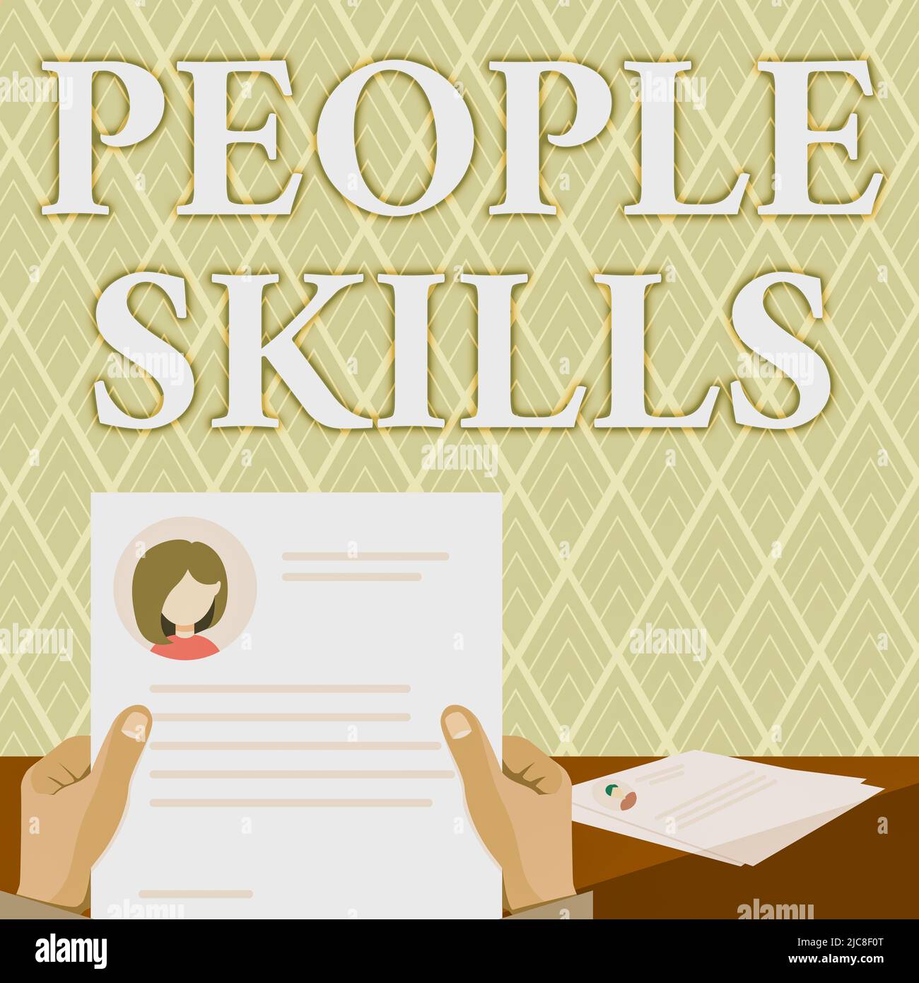 Hand writing sign People Skills. Internet Concept Get Along well Effective Communication Rapport ...