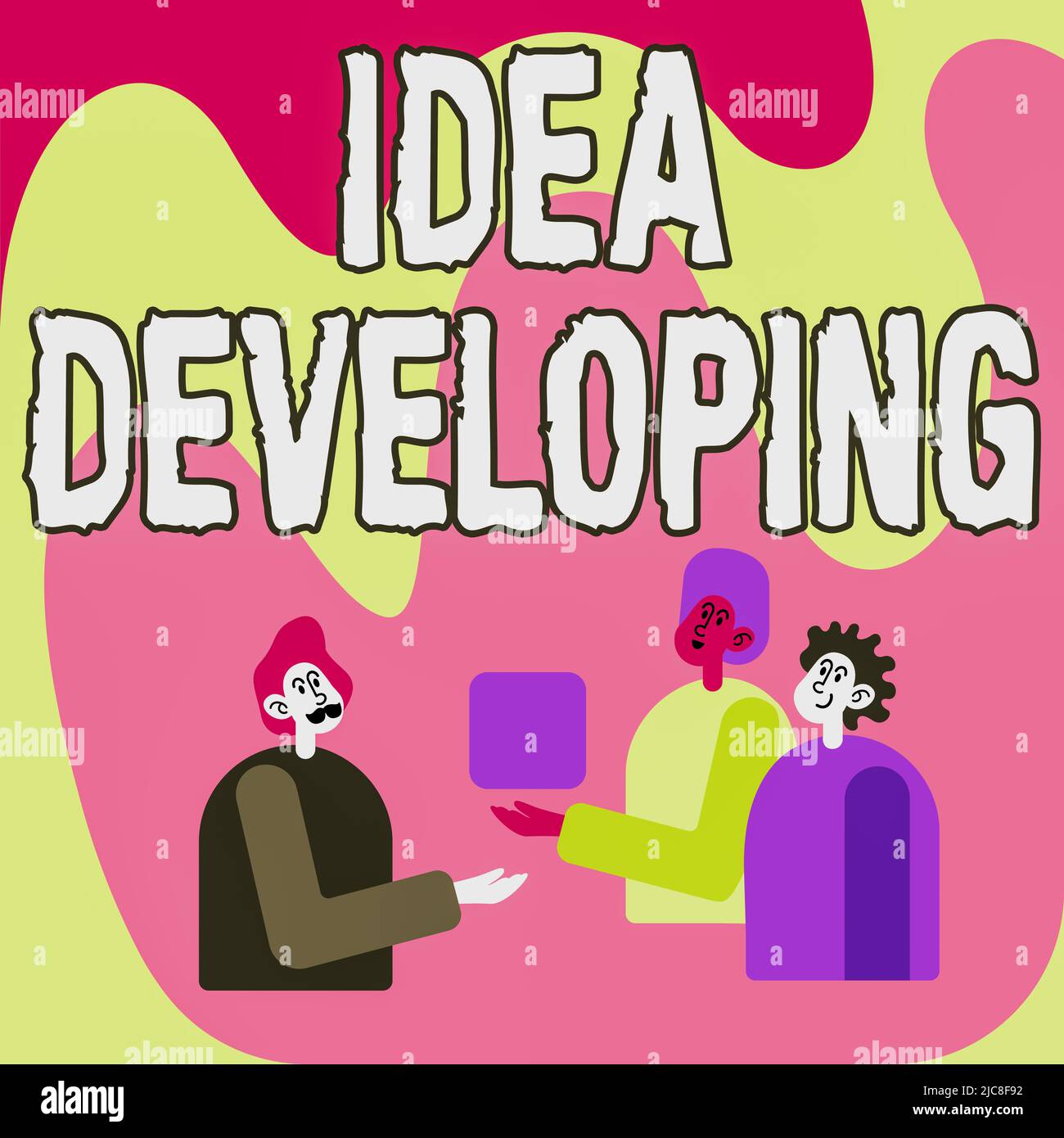 Text showing inspiration Idea Developing. Concept meaning innovating ...