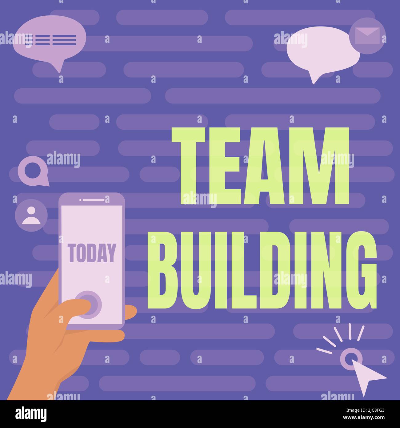 Text showing inspiration Team Building. Word Written on Types of ...