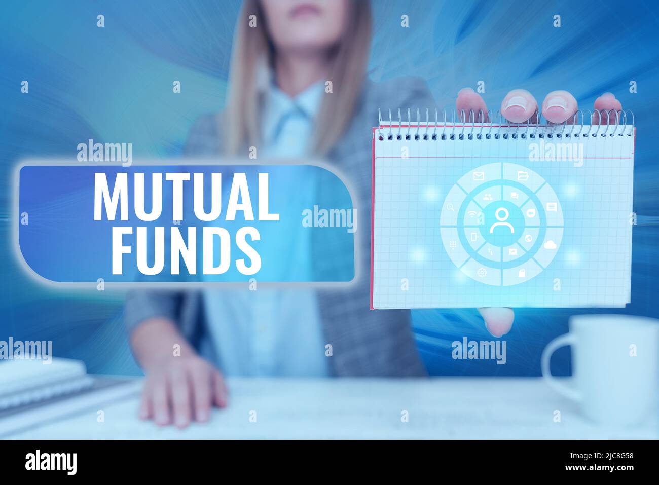 Writing displaying text Mutual Funds. Internet Concept An investment ...