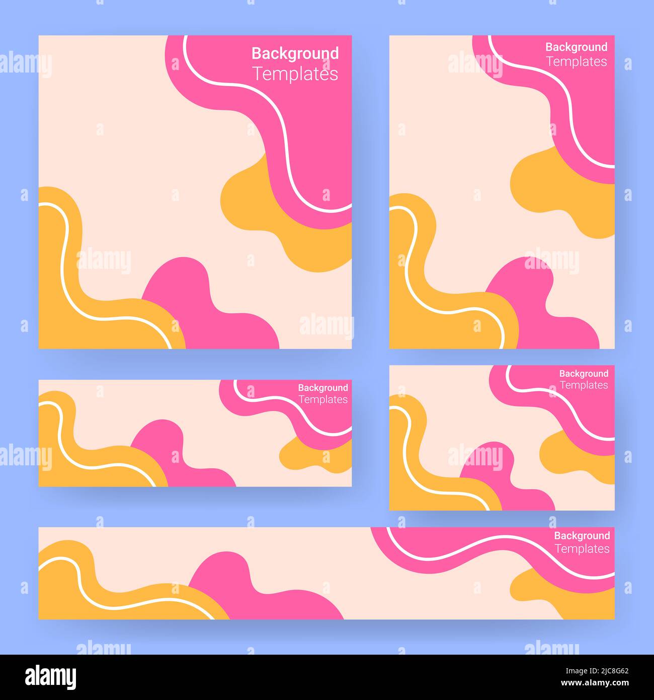 fluid pink yellow background template Stock Vector Image & Art - Alamy