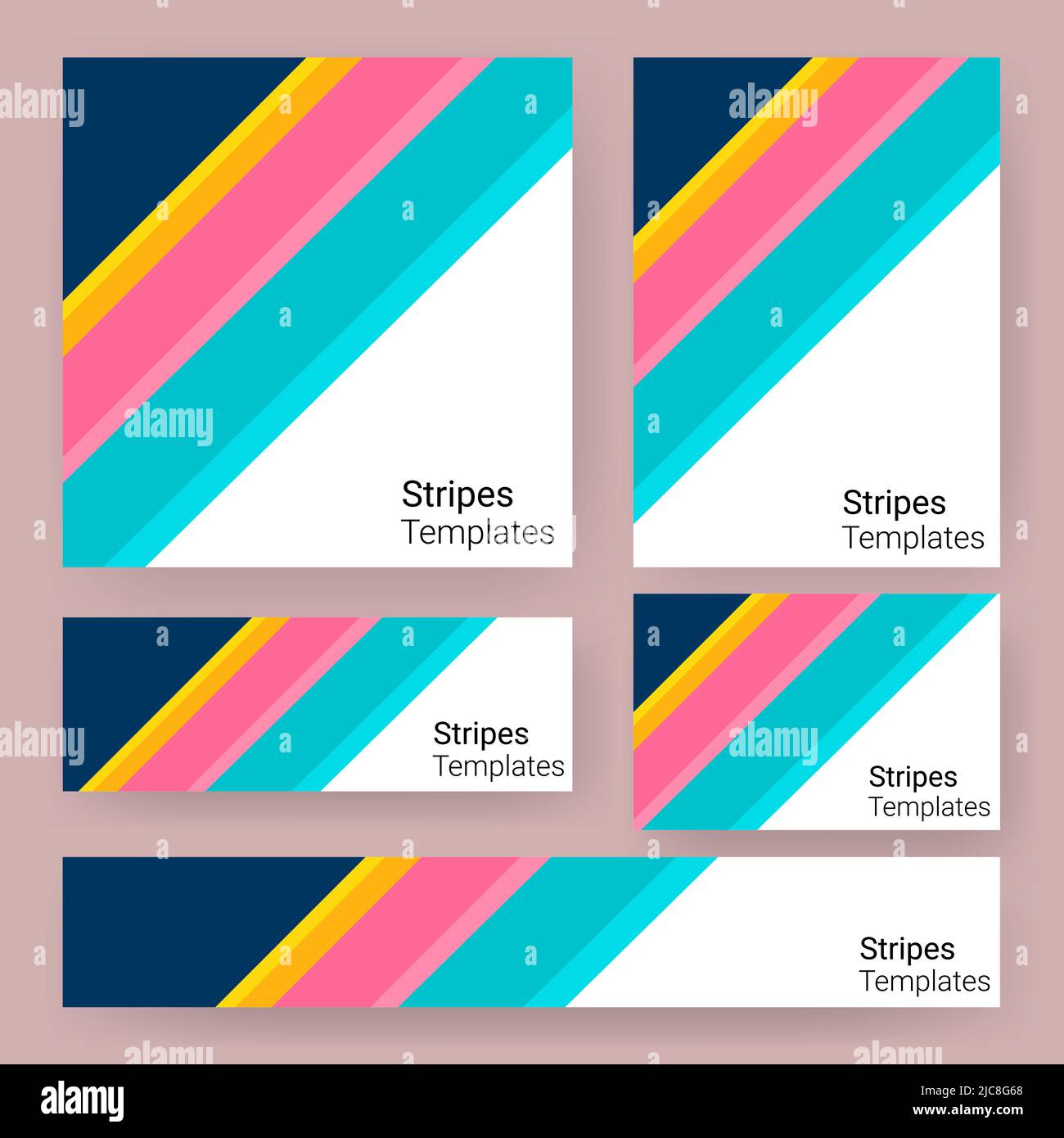 stripes template color rainbow for banner Stock Vector Image & Art - Alamy