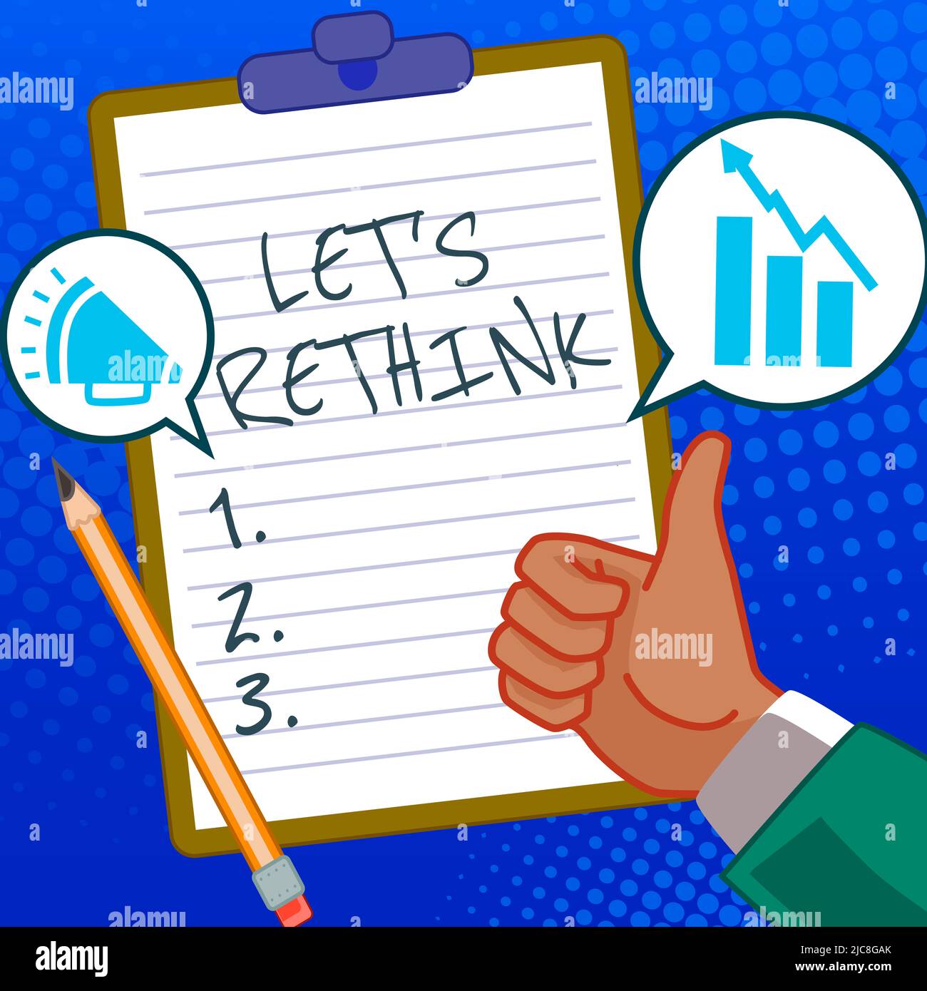 Hand writing sign Let S Rethink. Business idea an Afterthought To ...