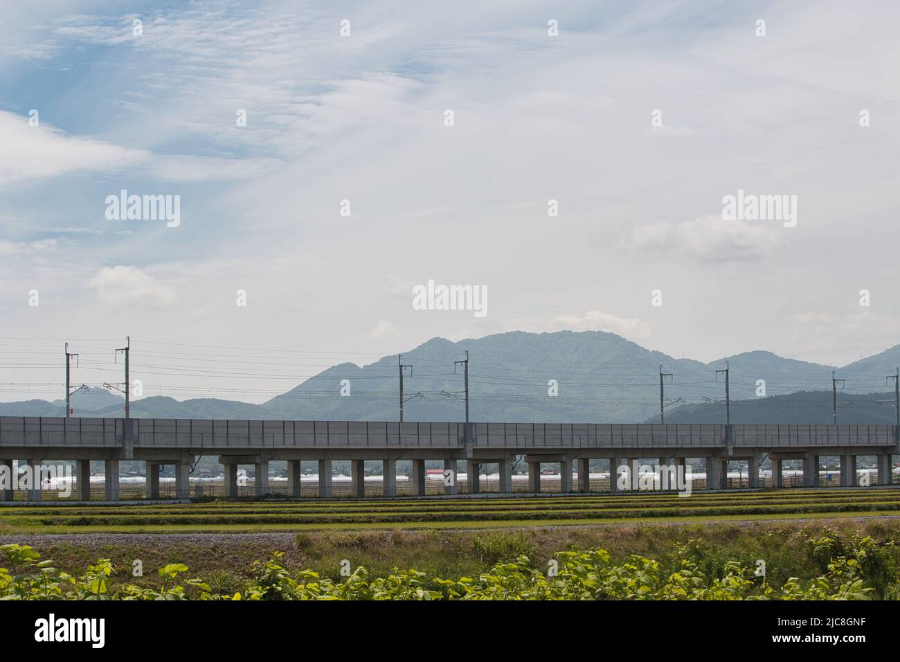 Bullet train line near Hakodate Shin-Hokutoshi station Stock Photo - Alamy