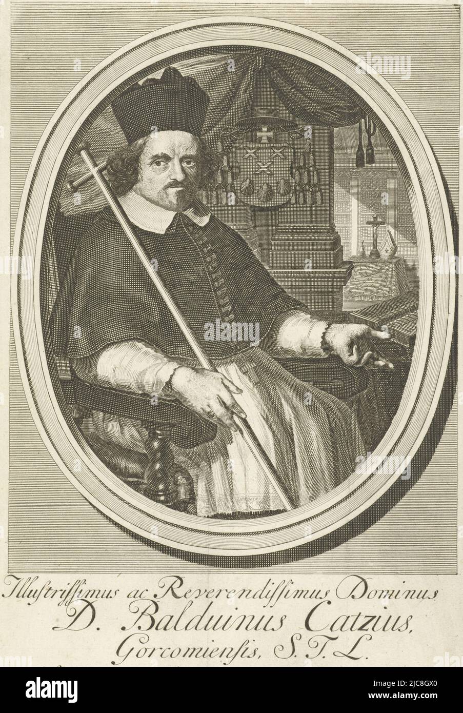 Portrait of Apostolic Vicar Balduinus Cats, Archbishop of the ...