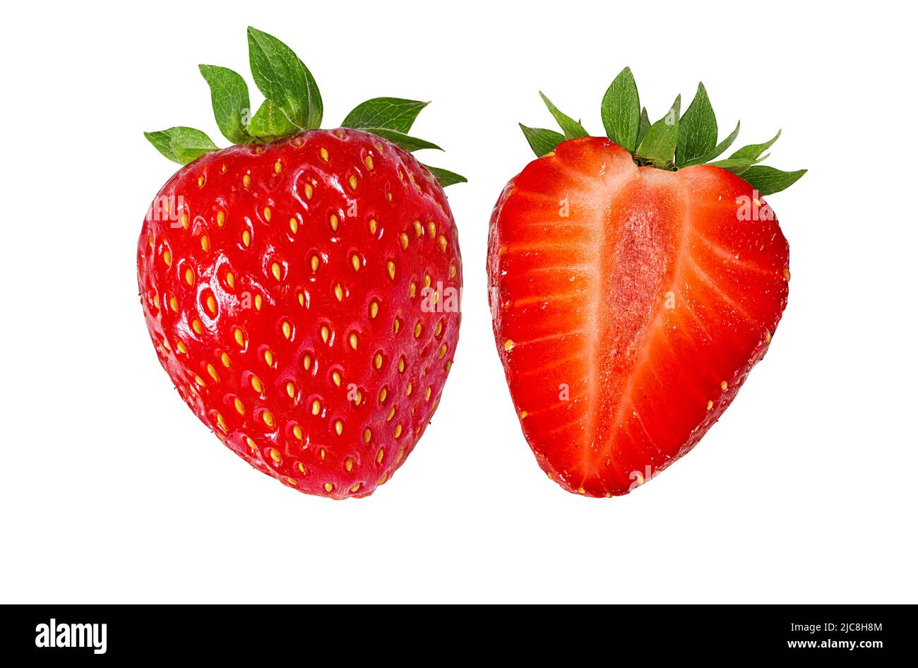 strawberry isolated on white background Stock Photo - Alamy