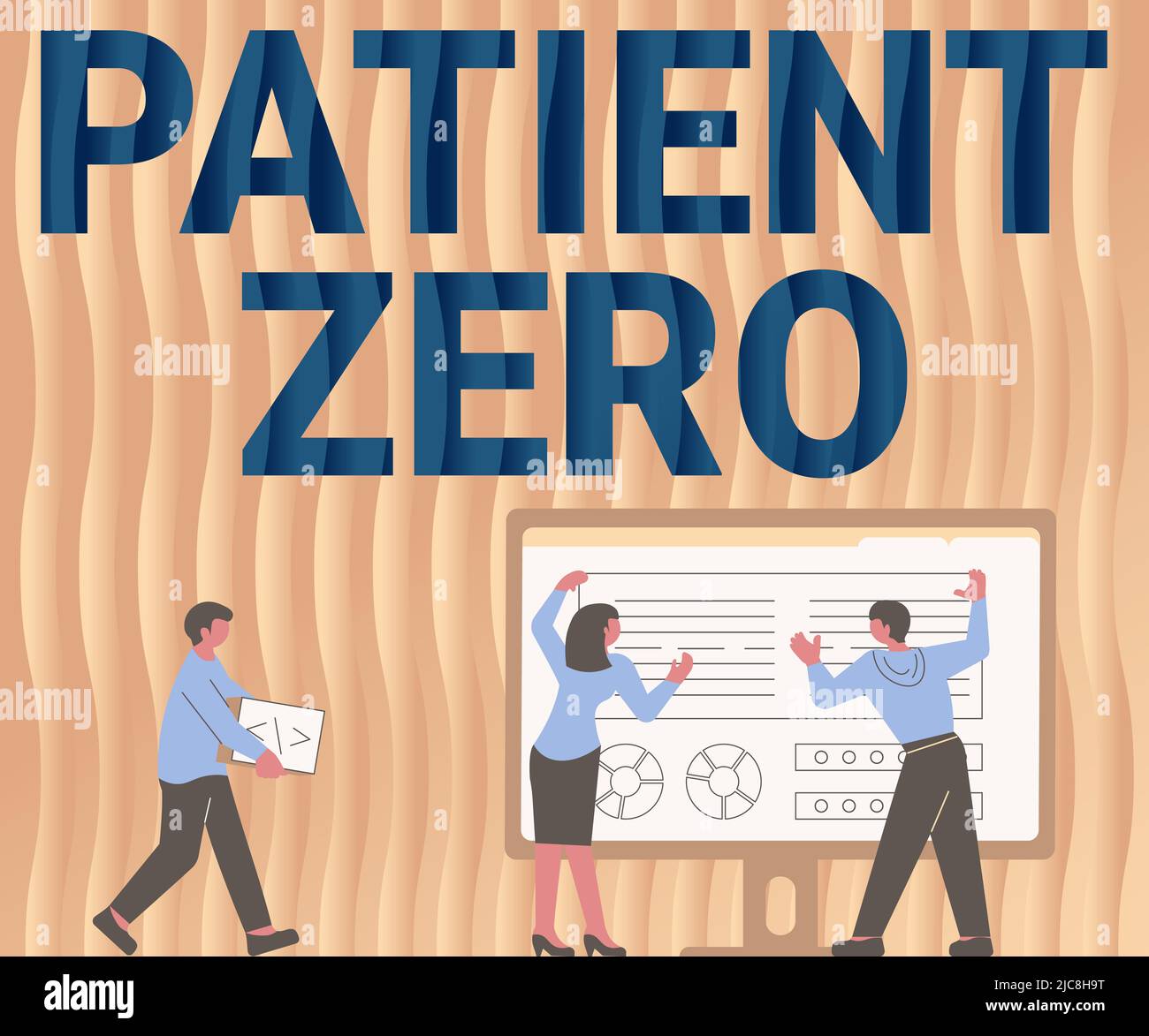 Handwriting text Patient Zero. Business overview primary disease ...