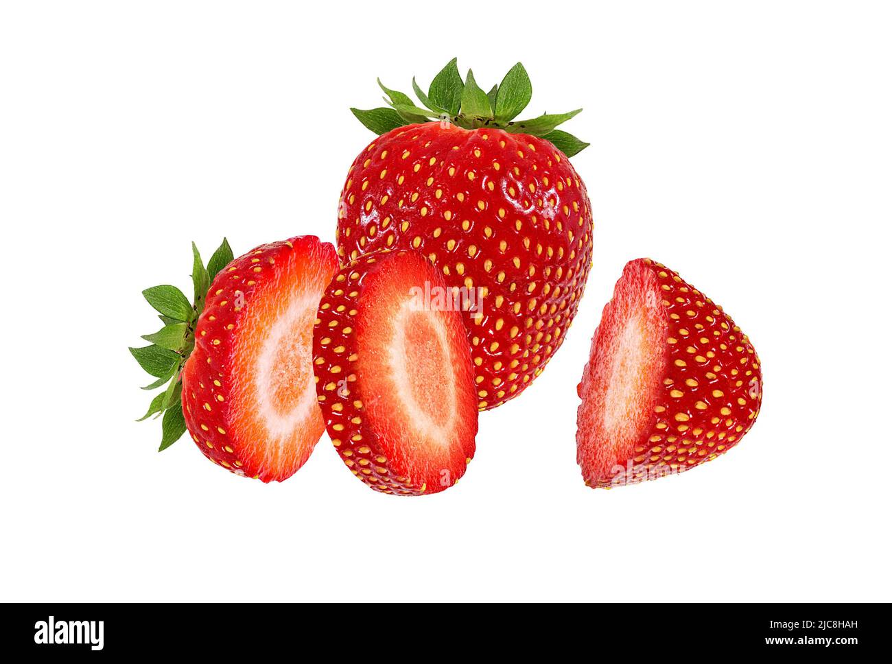 strawberry isolated on white background Stock Photo - Alamy