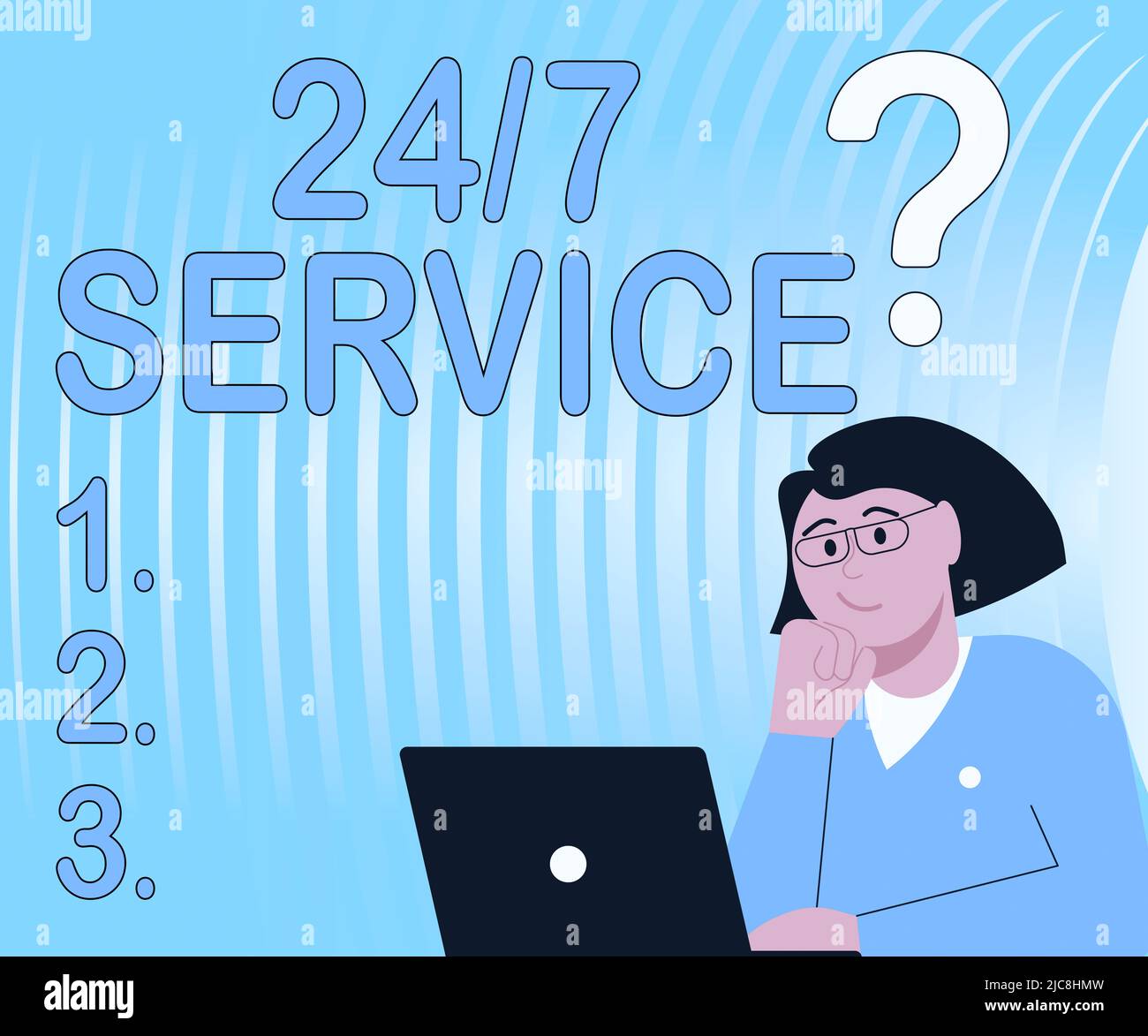 Writing displaying text 24 Or 7 Service. Concept meaning Always ...