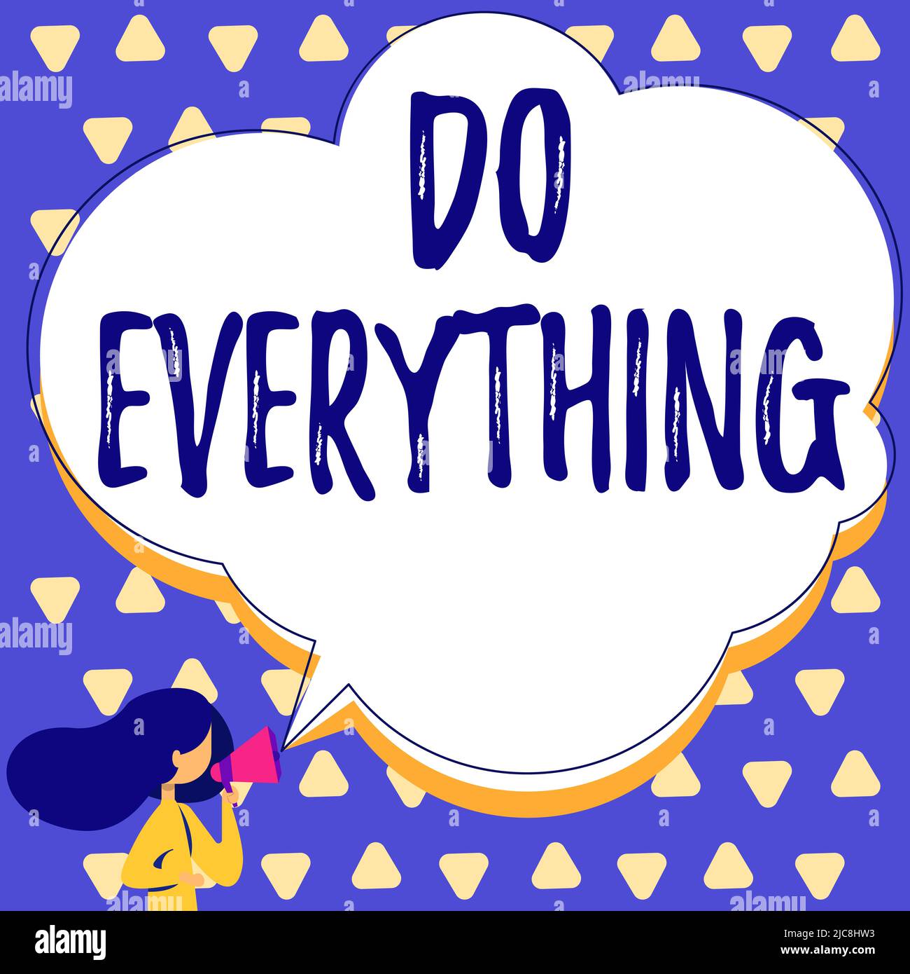 Conceptual caption Do Everything. Business idea Jack of All Trades Self ...