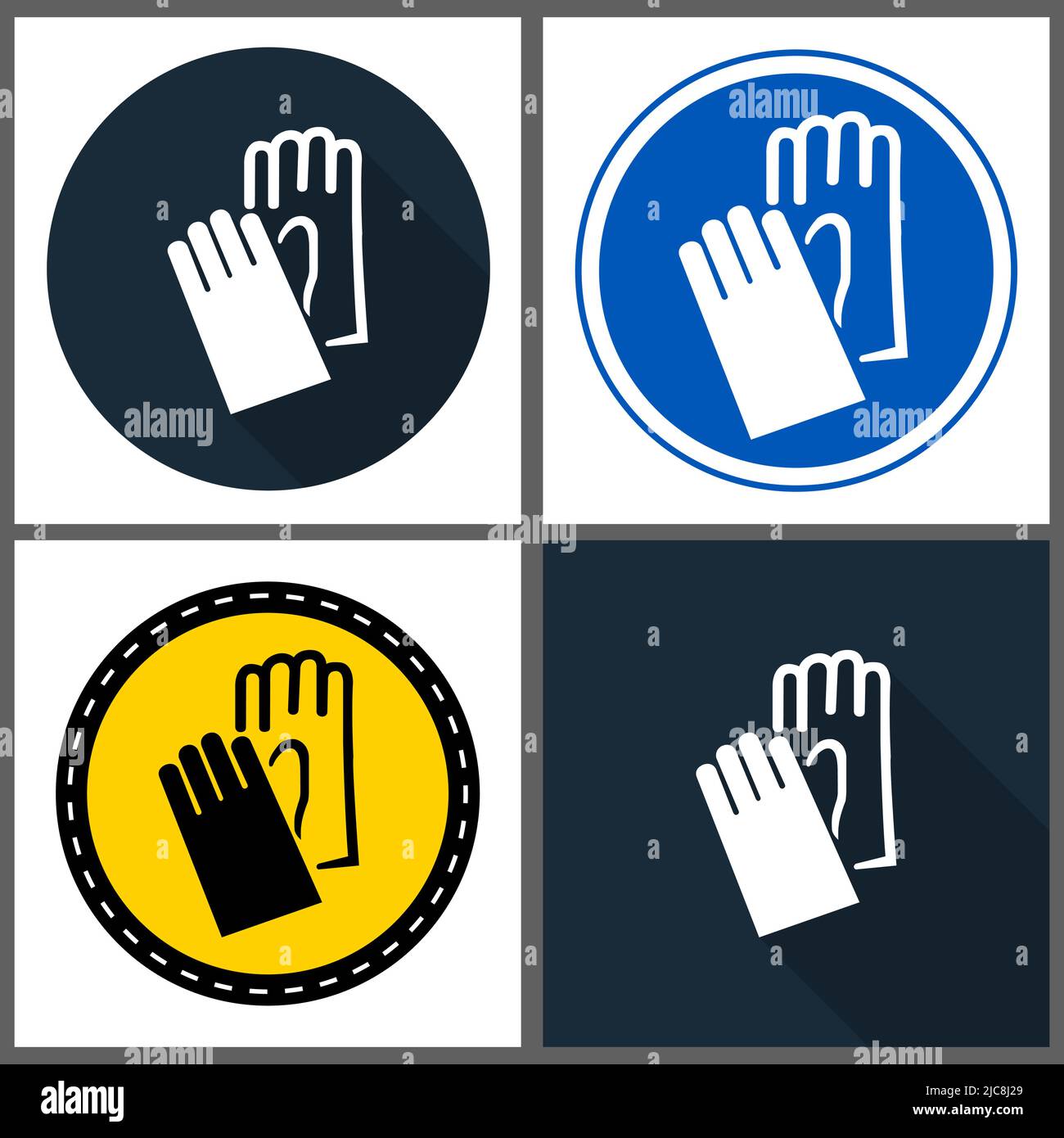 Hand protection Stock Vector Images - Alamy